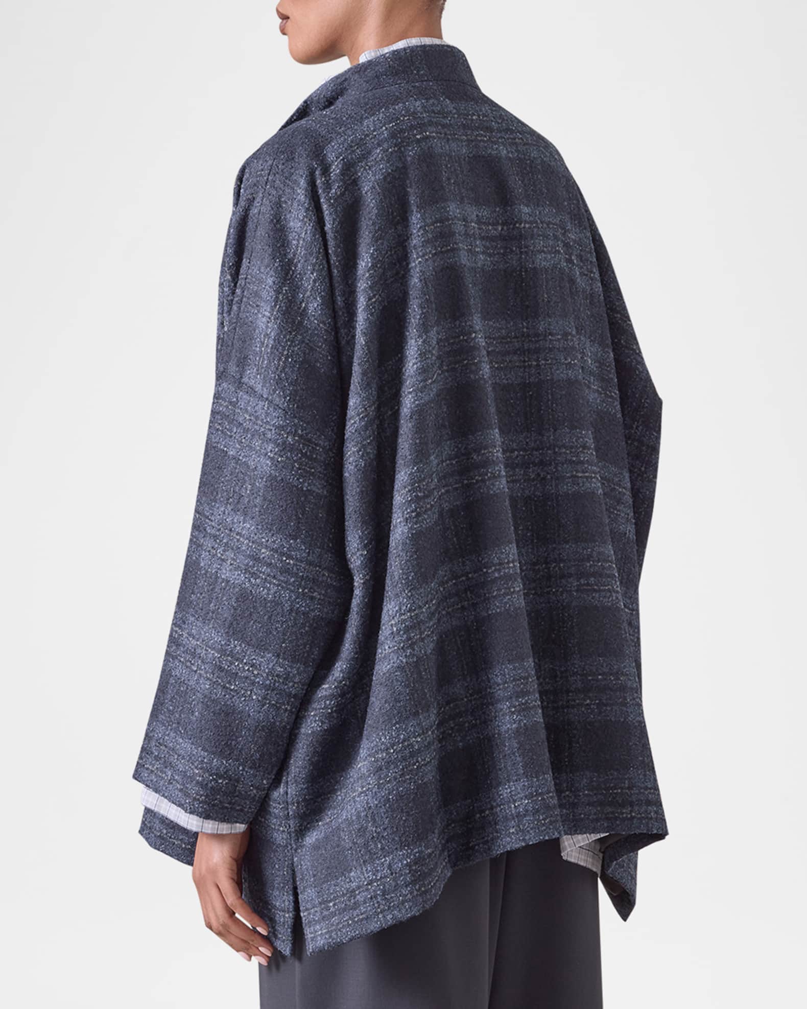 Eskandar Wide Mandarin Jacket (Long Length) | Neiman Marcus