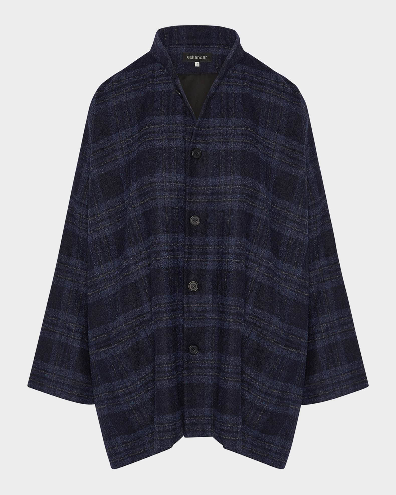 Eskandar Wide Mandarin Jacket (Long Length) | Neiman Marcus