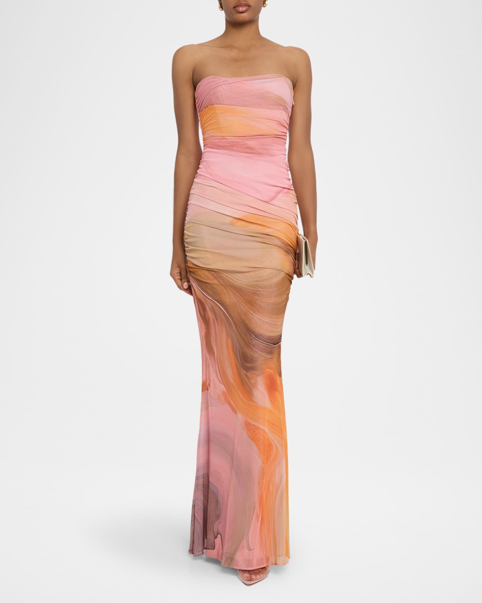 Retrofete Isadore Strapless Ruched Dress | Neiman Marcus