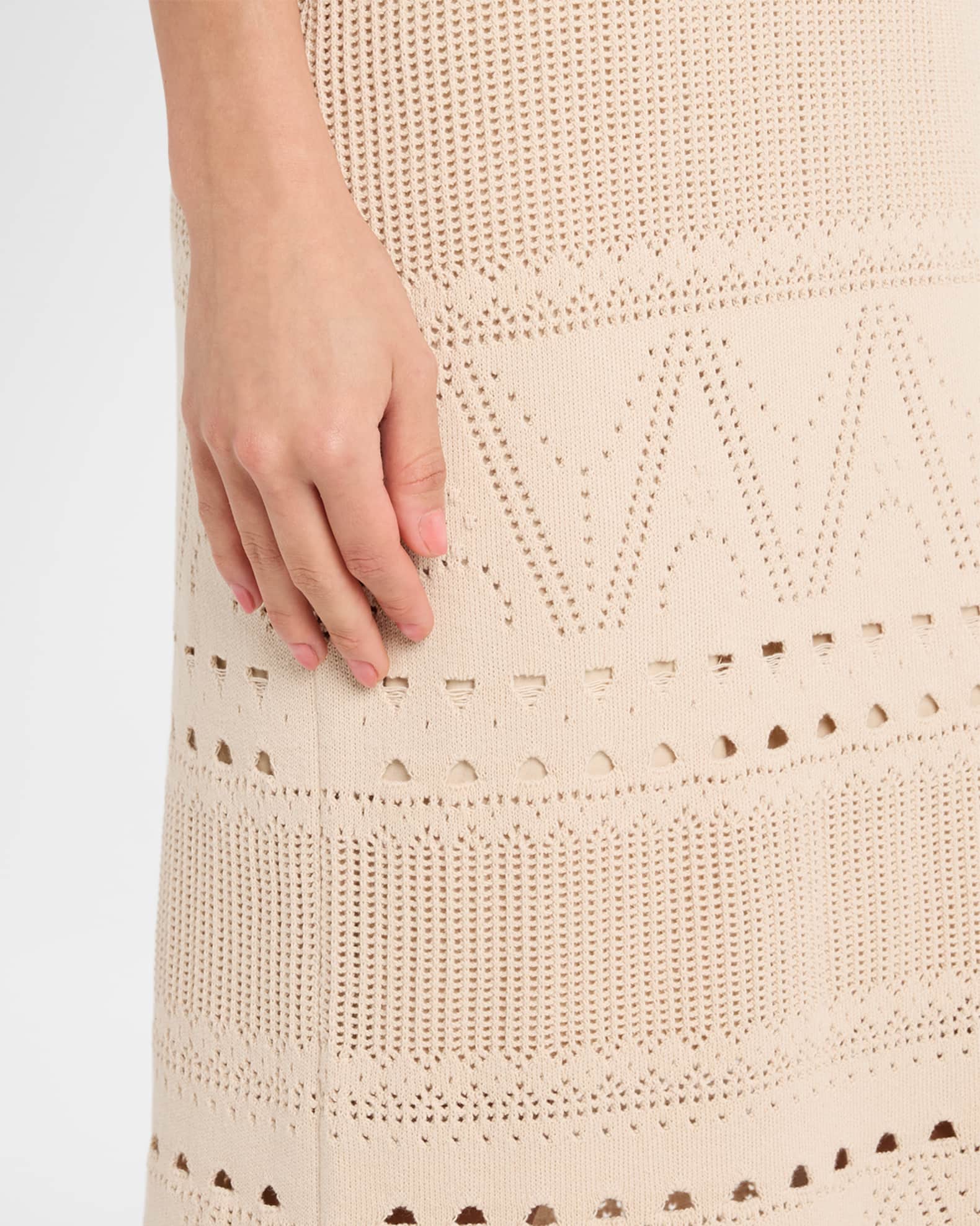 Kobi Halperin Emerson Scoop-Neck Cotton Knit Dress | Neiman Marcus