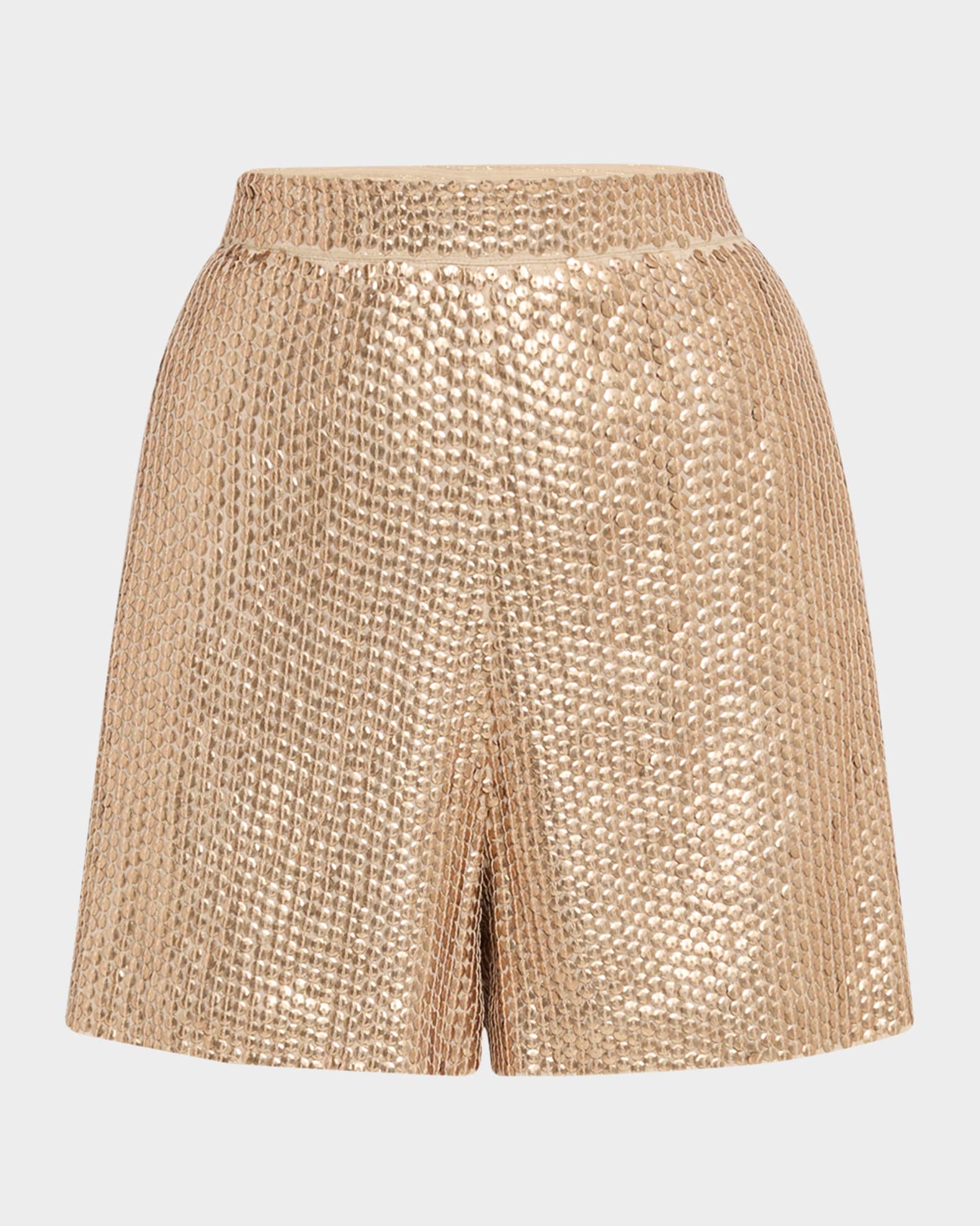 Kobi Halperin Ocean Wide-Leg Sequin Shorts | Neiman Marcus