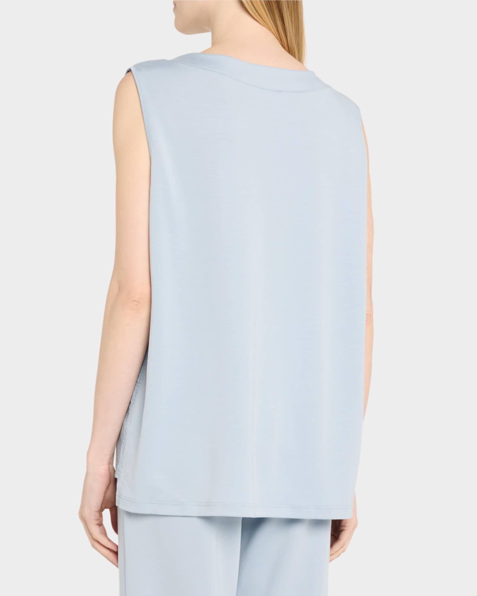 Hanro Pure Comfort Lace-Inset Tank Top | Neiman Marcus