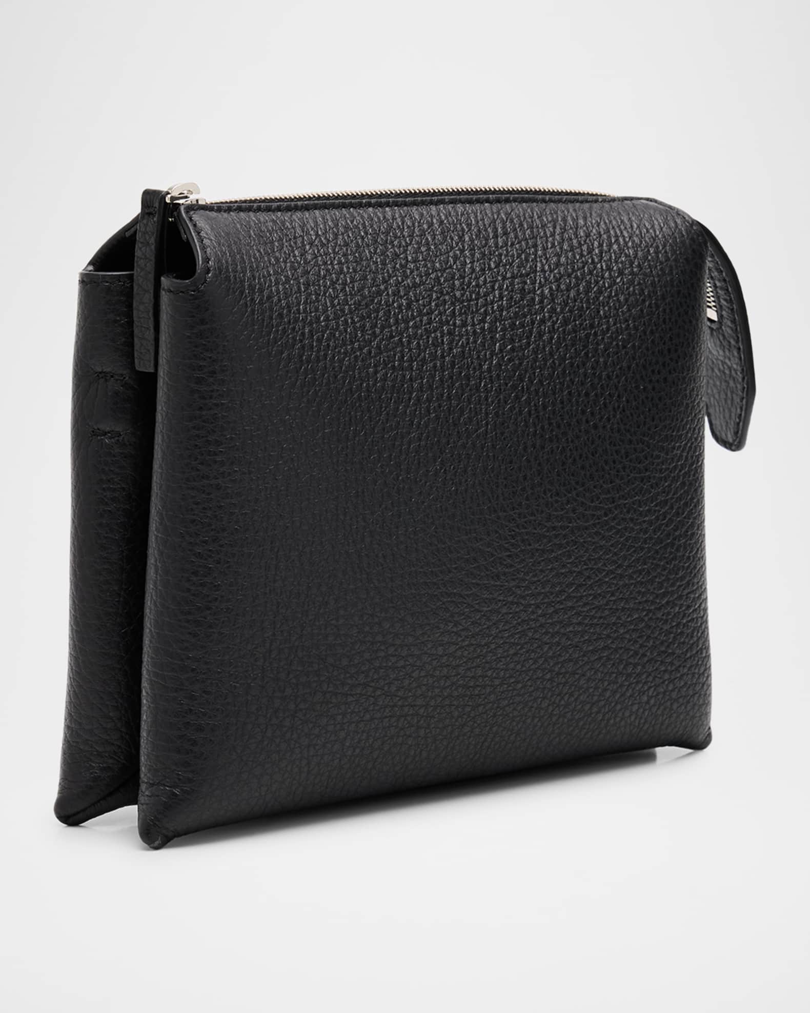 THE ROW Mini Nu Twin Crossbody Bag in Deer Leather | Neiman Marcus