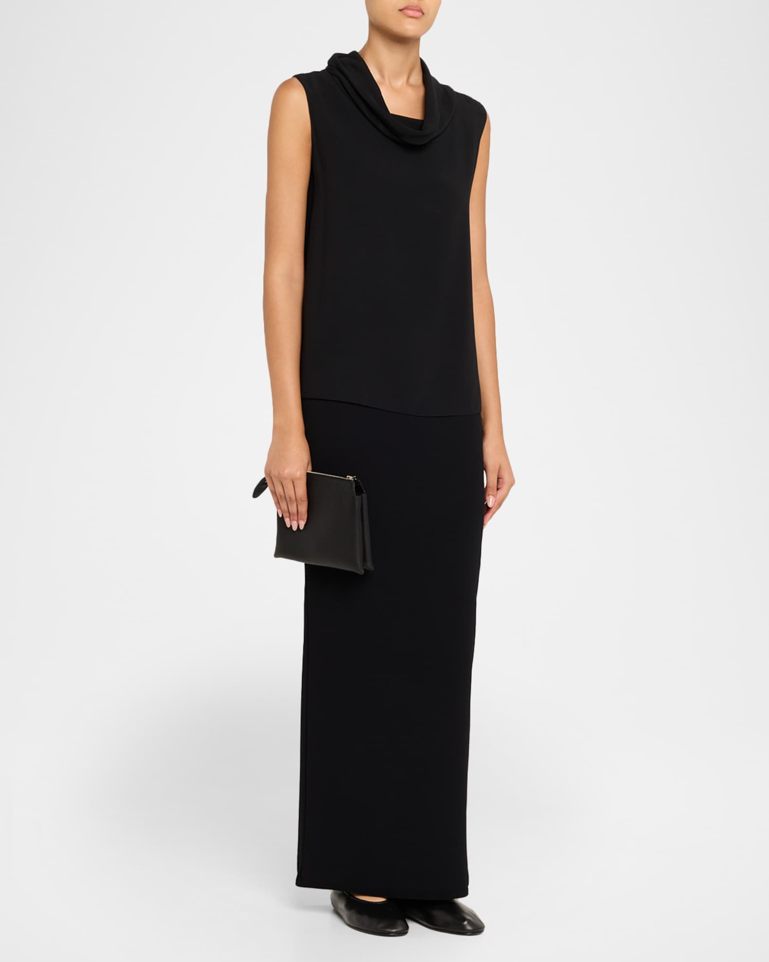 THE ROW Mini Nu Twin Crossbody Bag in Deer Leather | Neiman Marcus