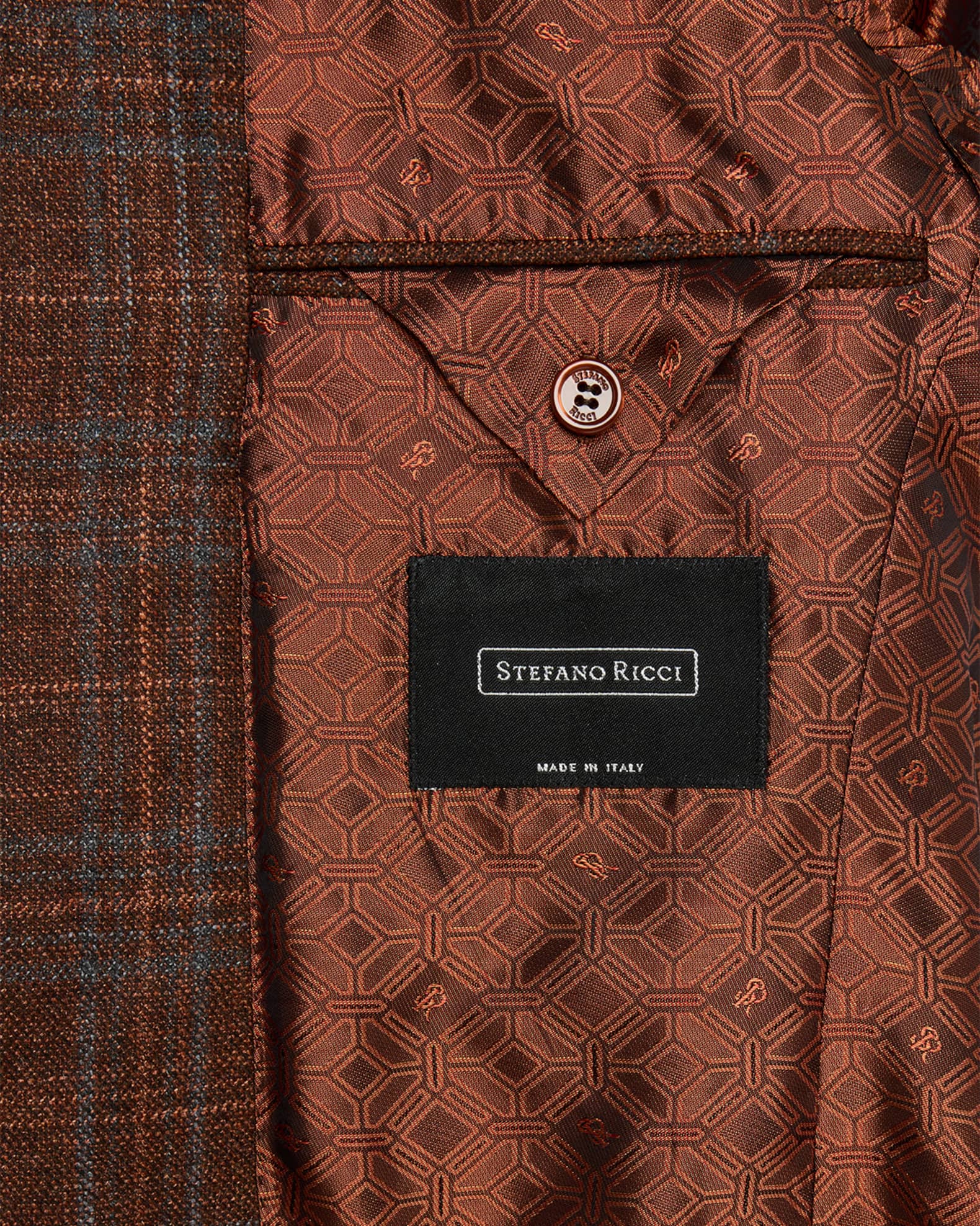 Stefano Ricci Men's Multi-Plaid Notch Lapel Sport Coat | Neiman Marcus