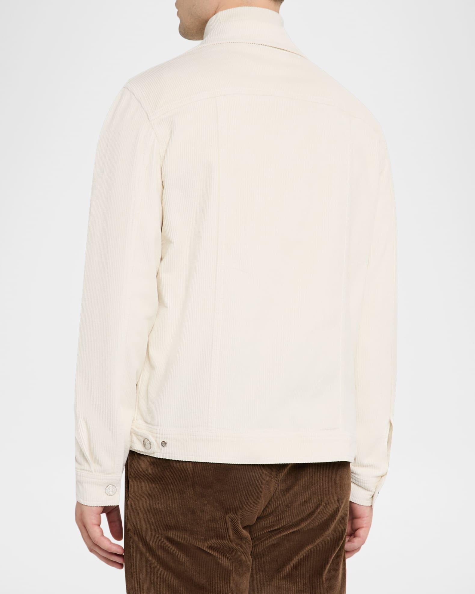 Stefano Ricci Men's Cotton Corduroy Trucker Jacket | Neiman Marcus