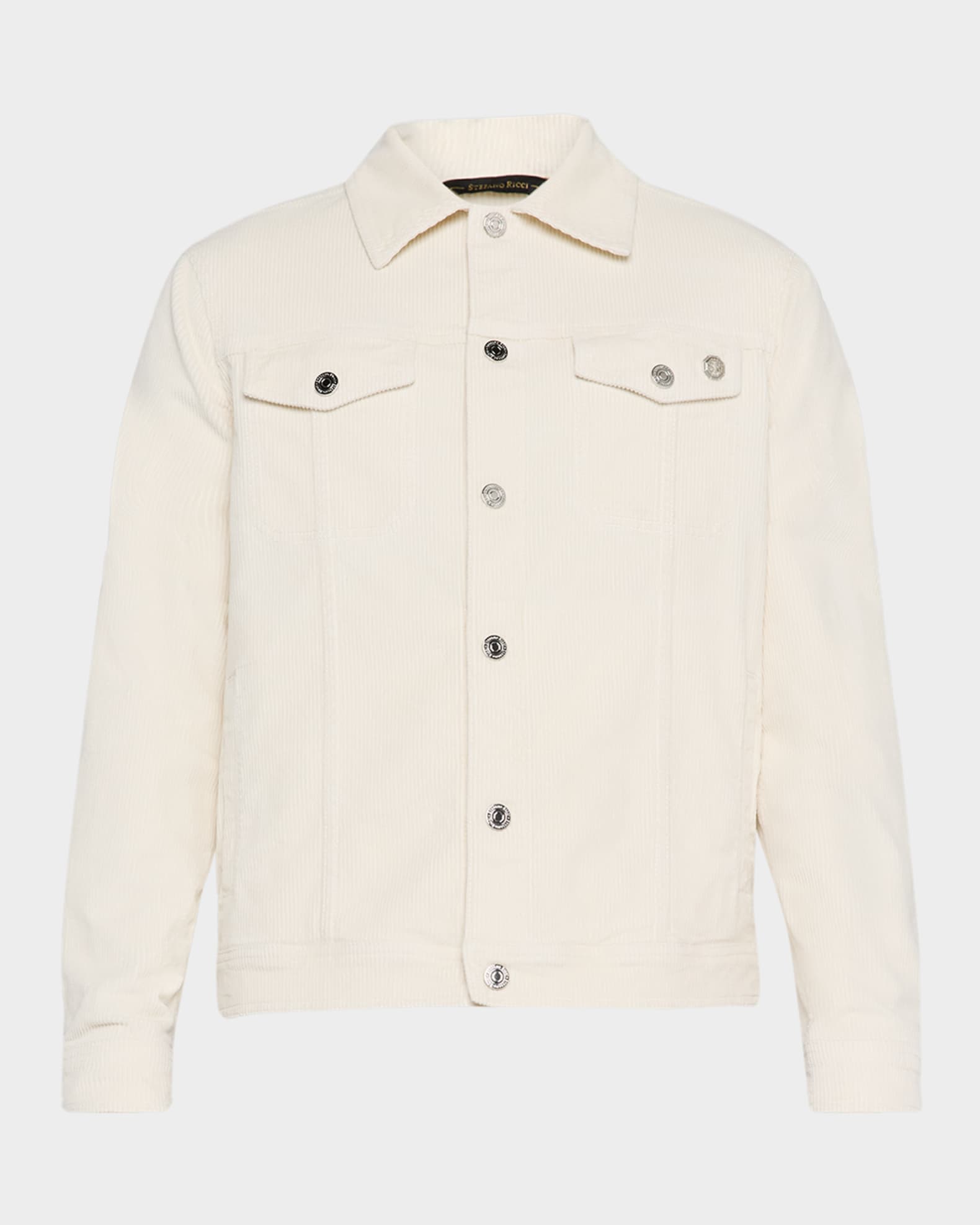 Stefano Ricci Men's Cotton Corduroy Trucker Jacket | Neiman Marcus