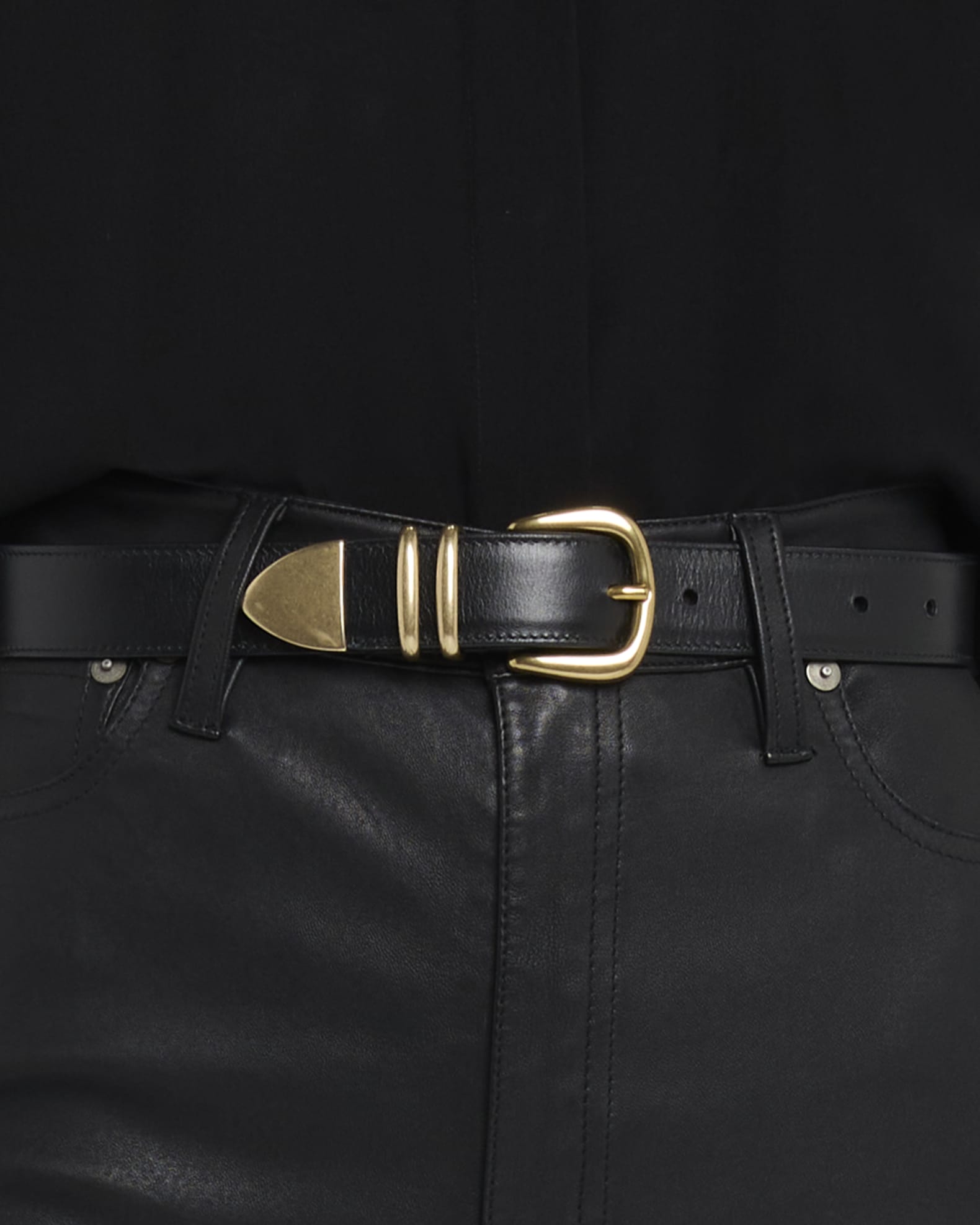 A.L.C. Carson Leather Belt | Neiman Marcus