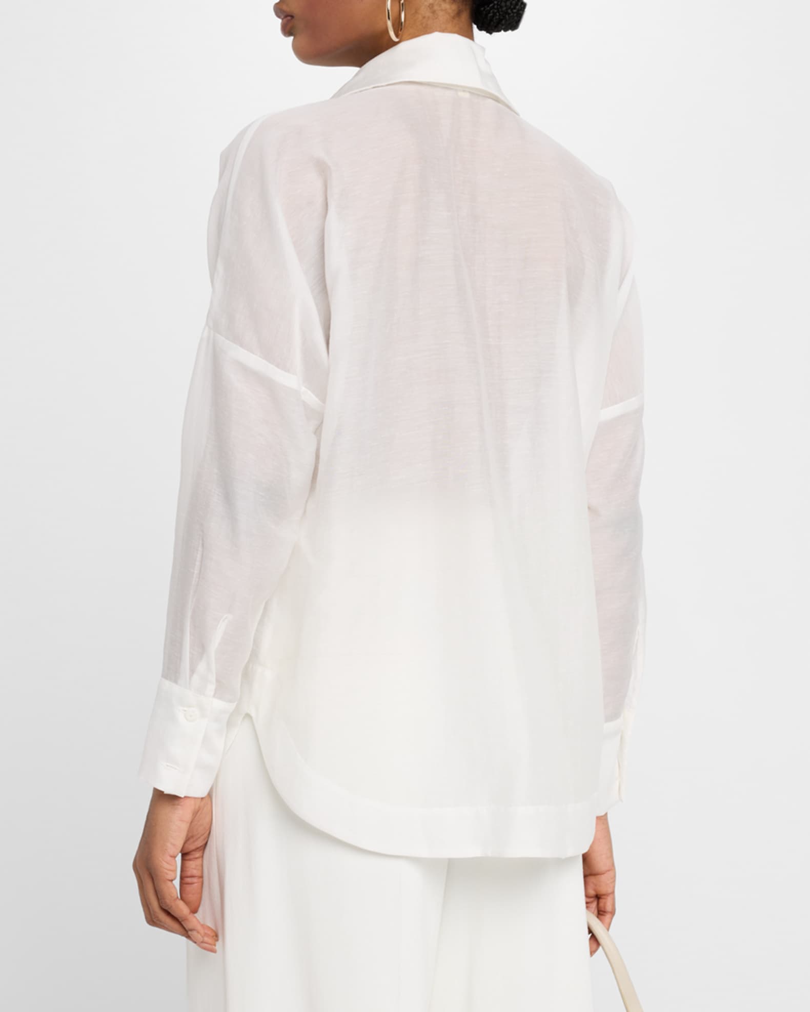 JBQ Cassius Linen-Blend Shirt | Neiman Marcus