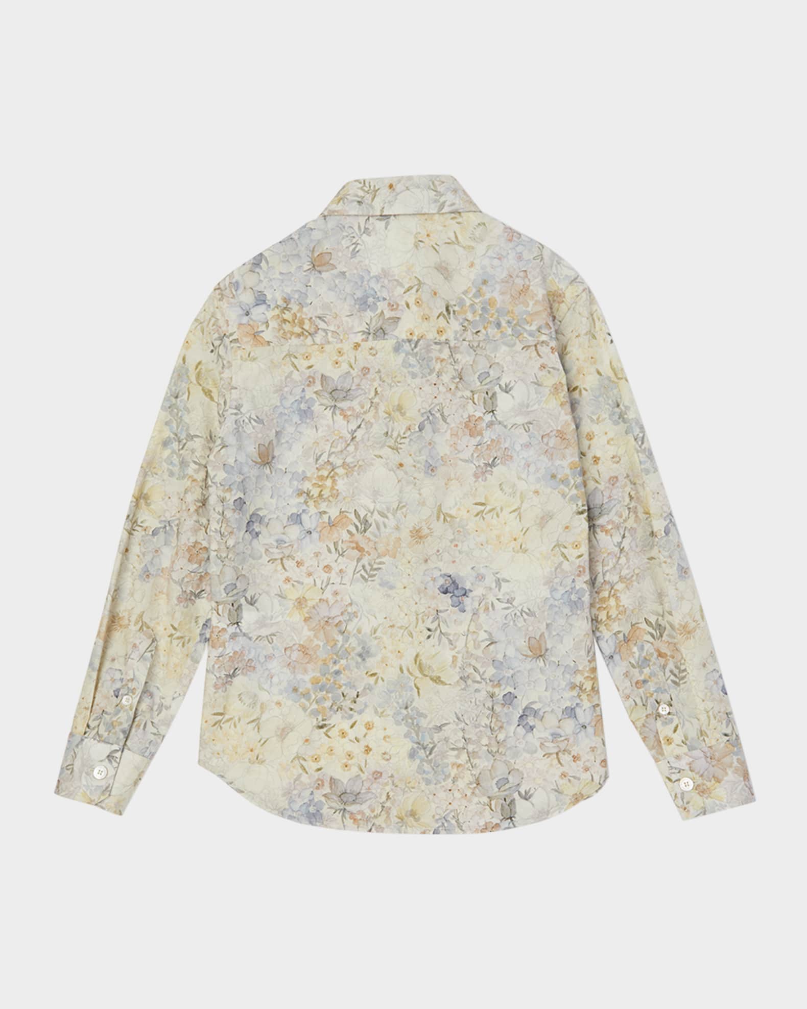 Golden Goose Kid's Journey Multicolor Floral Button-Front Shirt, Size 4 ...