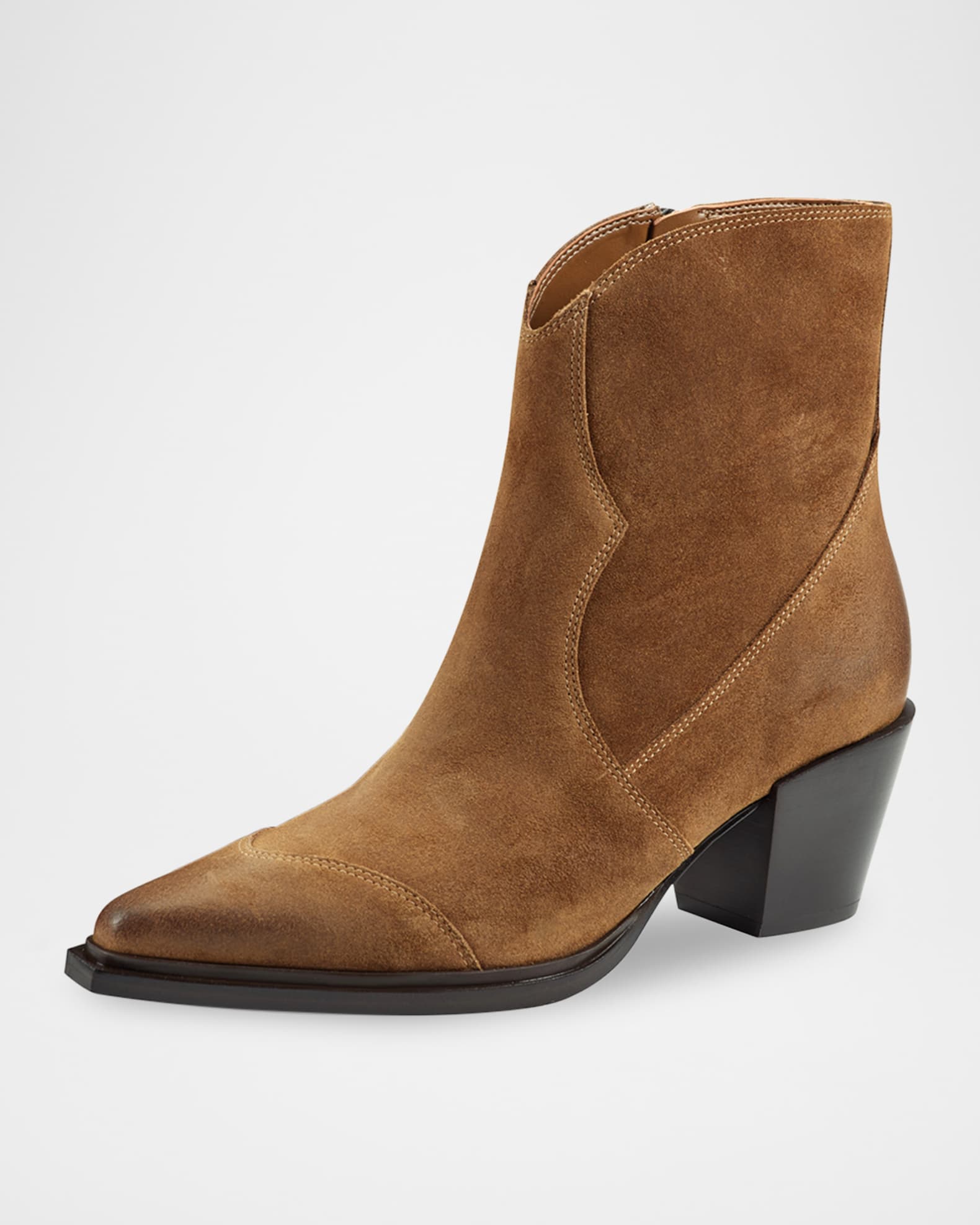 Giulie Leather Western Booties | Neiman Marcus