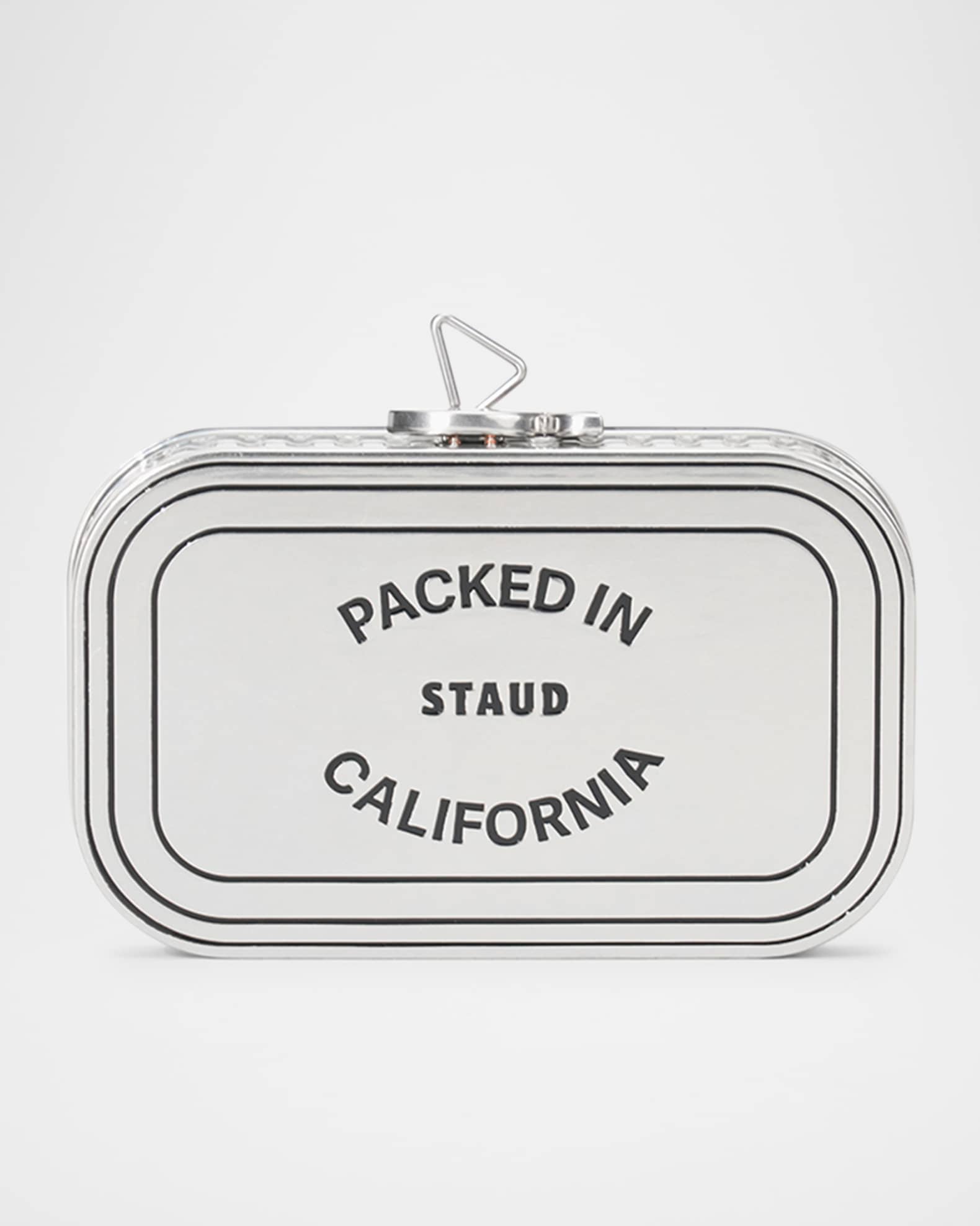 STAUD Staudines Tin Clutch Bag | Neiman Marcus