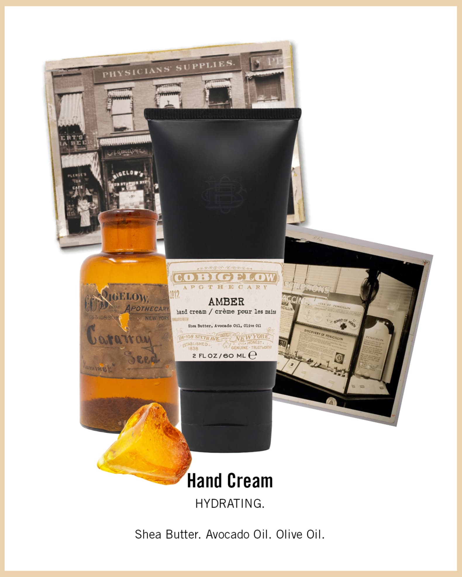 C.O. Bigelow Amber Hand Cream, 2 oz. | Neiman Marcus