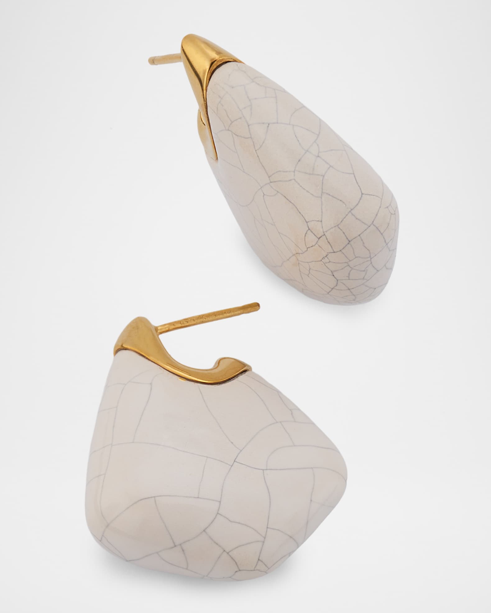 Bottega Veneta Small Fin Ceramic Earrings | Neiman Marcus