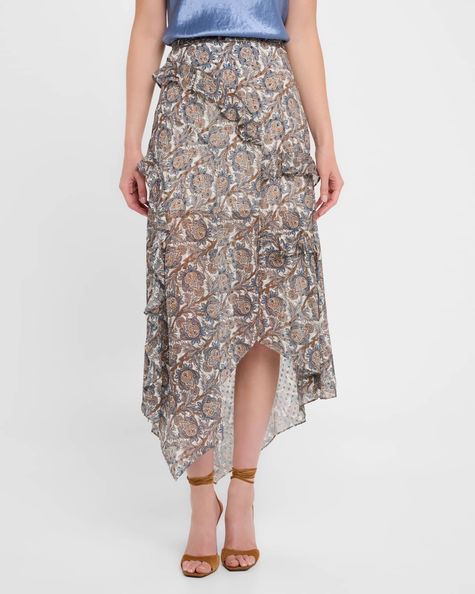 Veronica Beard Eleonora Asymmetric Slip Skirt | Neiman Marcus