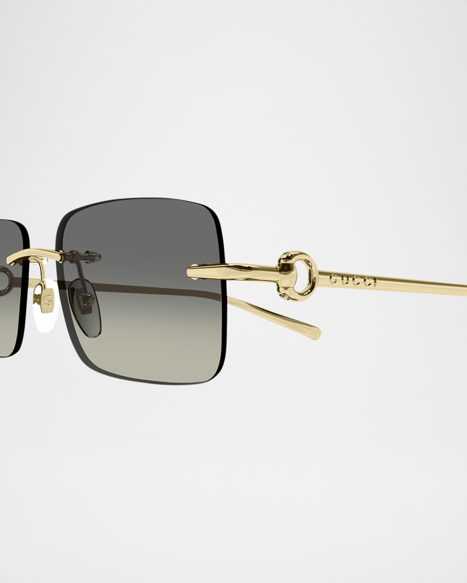 Gucci Men's GG1703S Metal Rectangle Sunglasses | Neiman Marcus