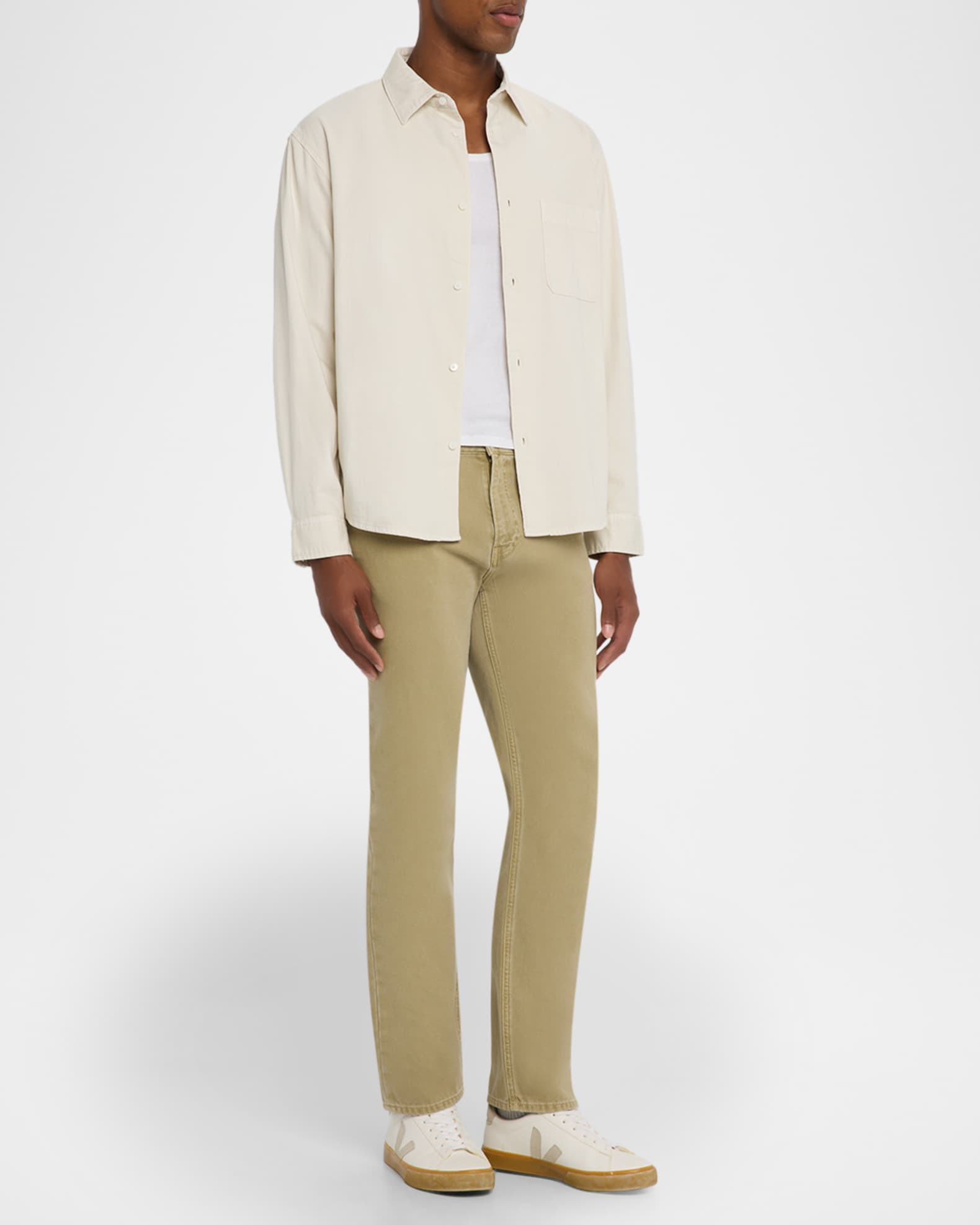 Men's Cotton Modern-Fit Button-Down Shirt | Neiman Marcus