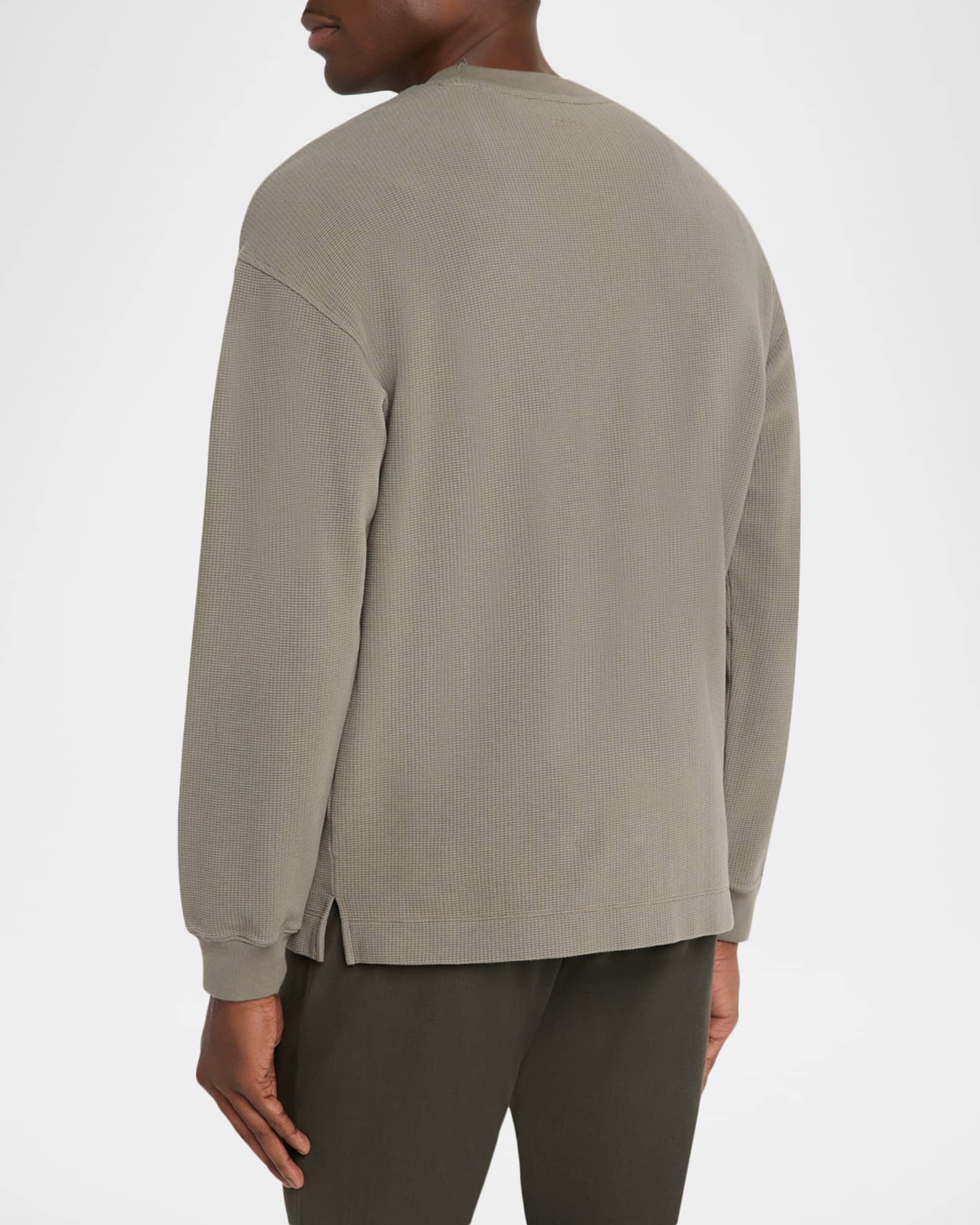 Men's Cotton Waffle Textured Long-Sleeve T-Shirt | Neiman Marcus