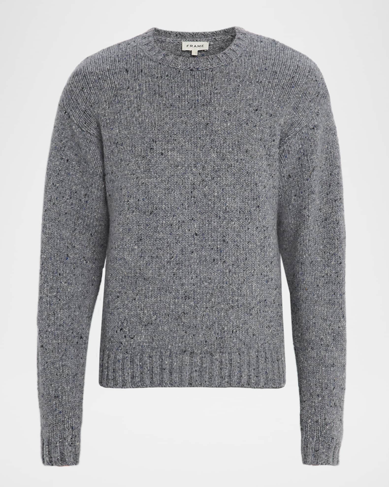 FRAME Men's Melange Knit Crewneck Sweater | Neiman Marcus