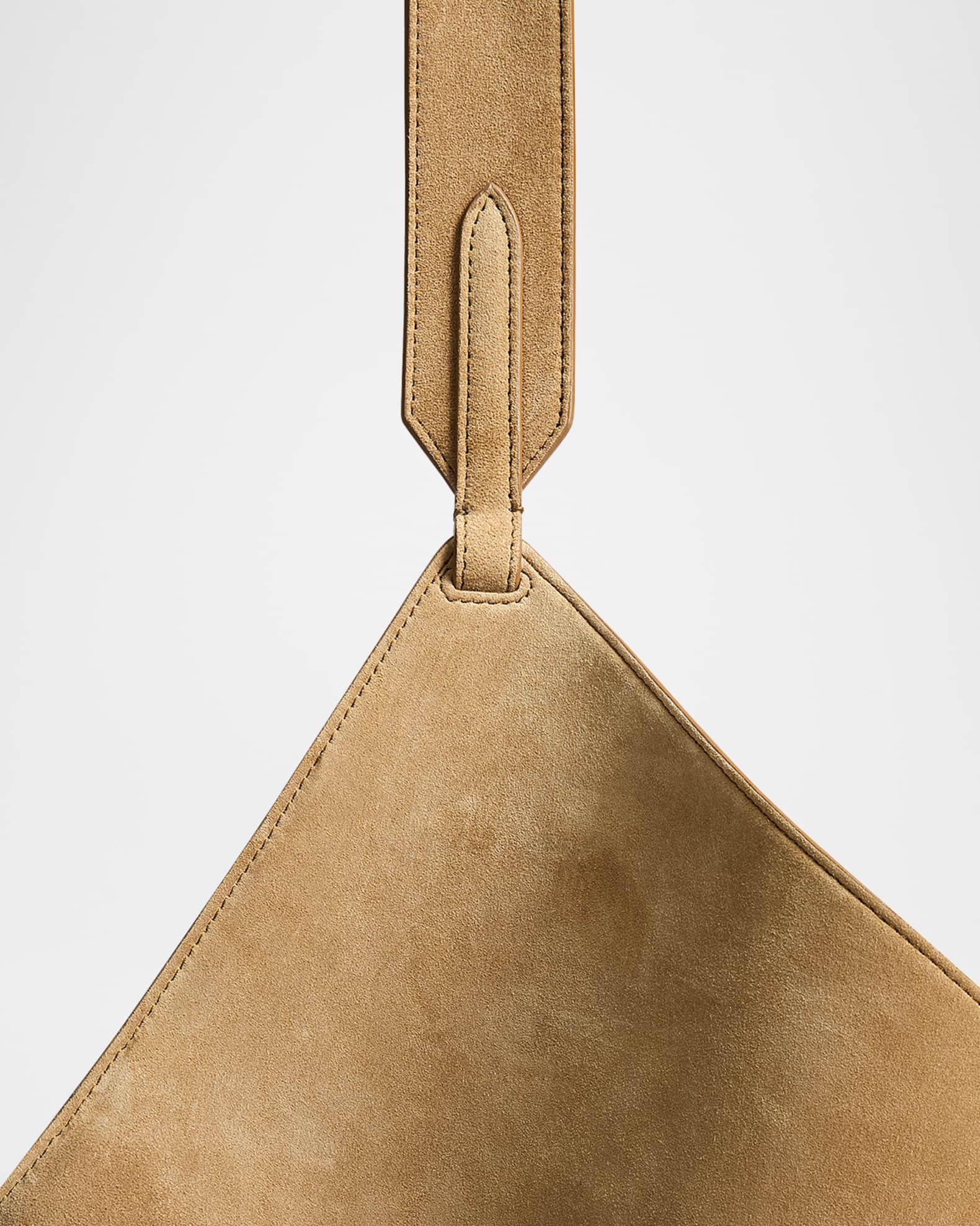 Khaite Lotus Small Suede Tote Bag | Neiman Marcus