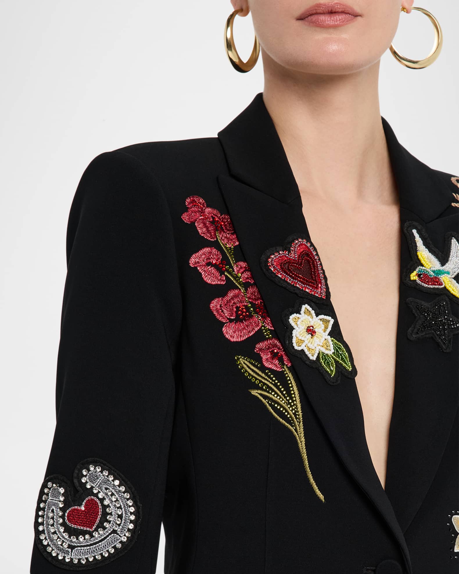 Cinq a Sept Cheyenne Embroidered Western Amour Blazer | Neiman Marcus