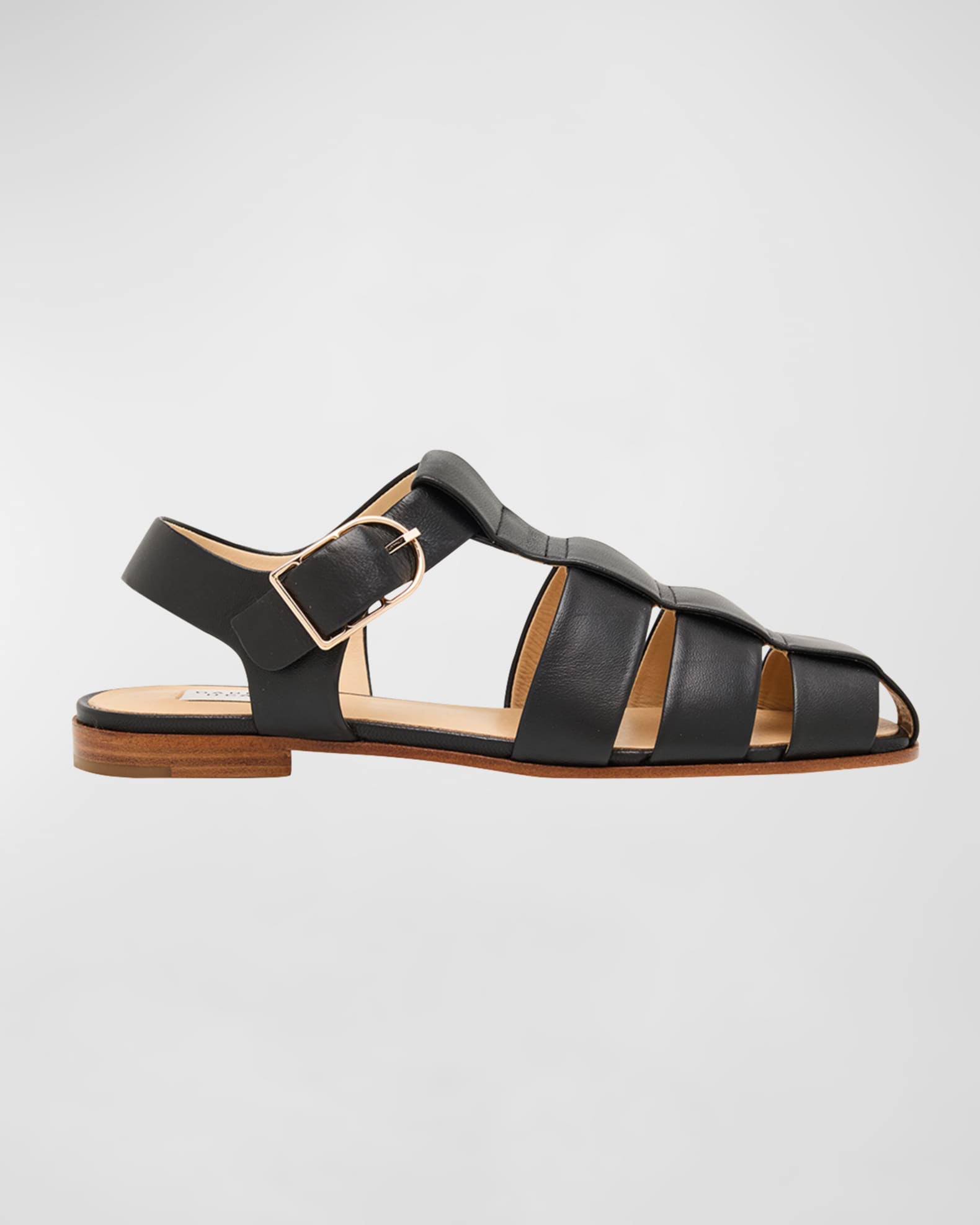 Gabriela Hearst Lynn Leather Fisherman Sandals | Neiman Marcus