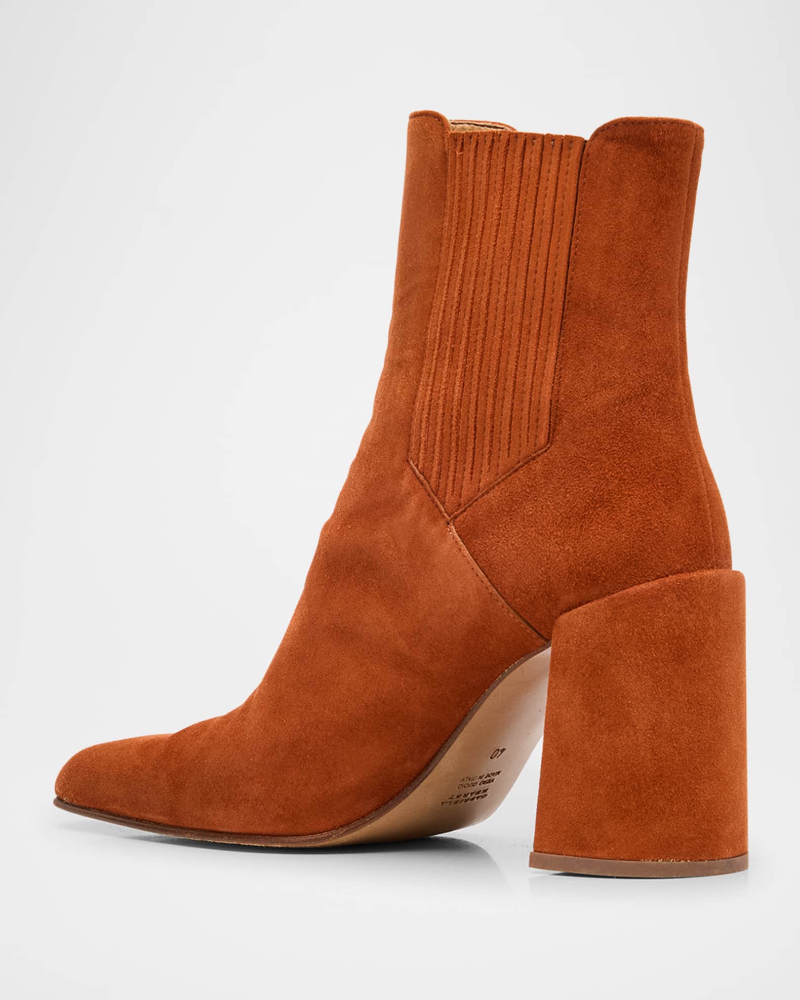 Gabriela Hearst Luke Suede Booties | Neiman Marcus