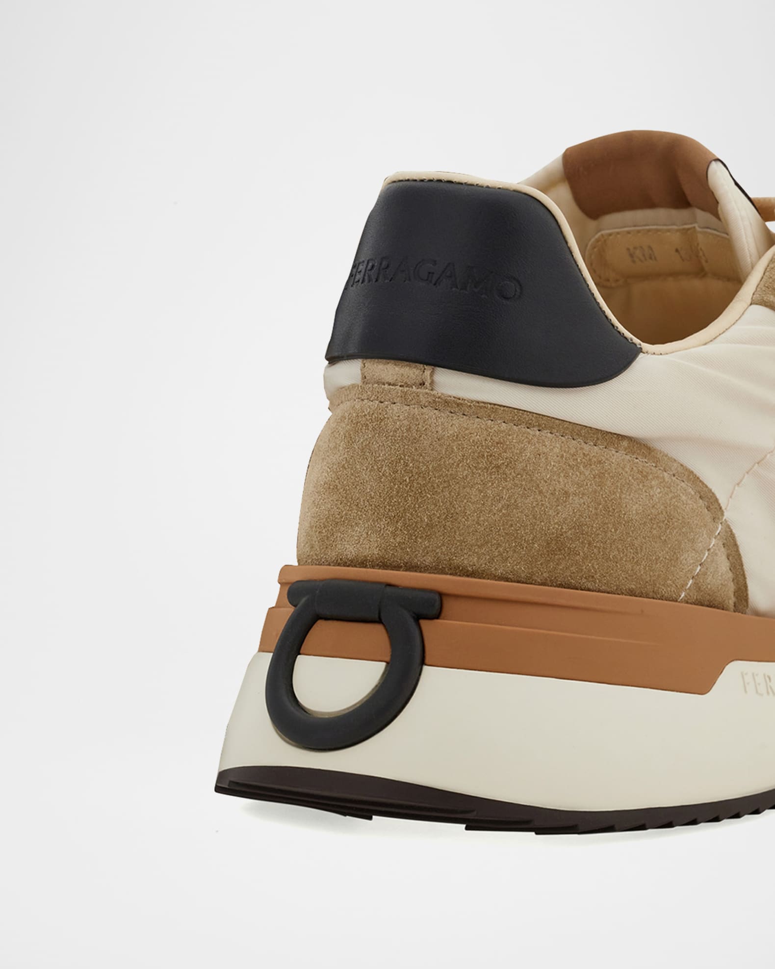 Ferragamo Men's Atlantic Fabric and Suede Runner Sneakers | Neiman Marcus