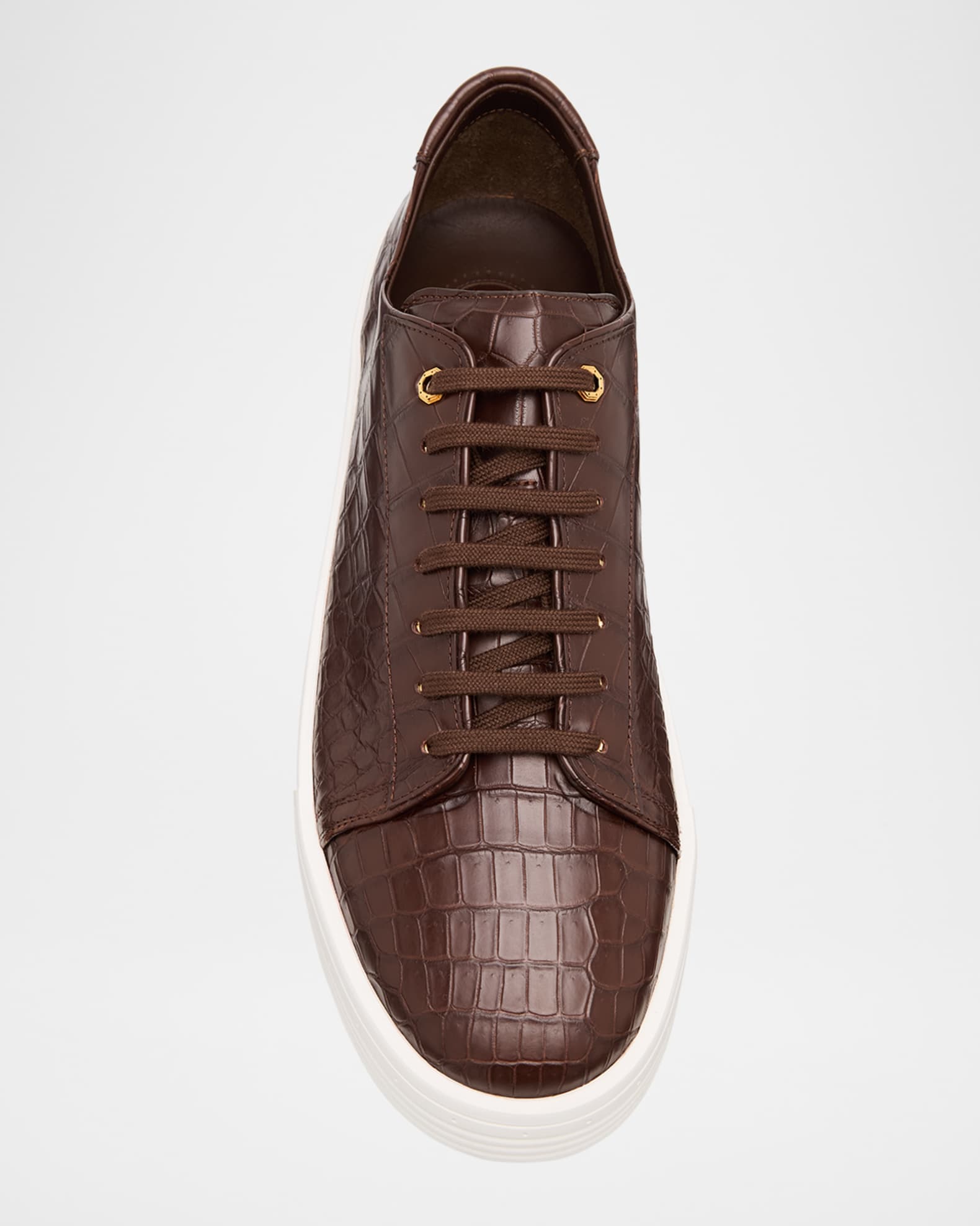 Stefano Ricci Men's Crocodile Leather Sneakers | Neiman Marcus