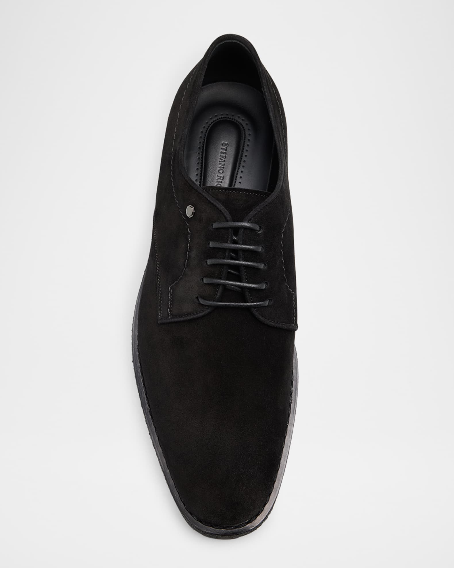 Stefano Ricci Men's Suede Crepe-Sole Derby Sneakers | Neiman Marcus