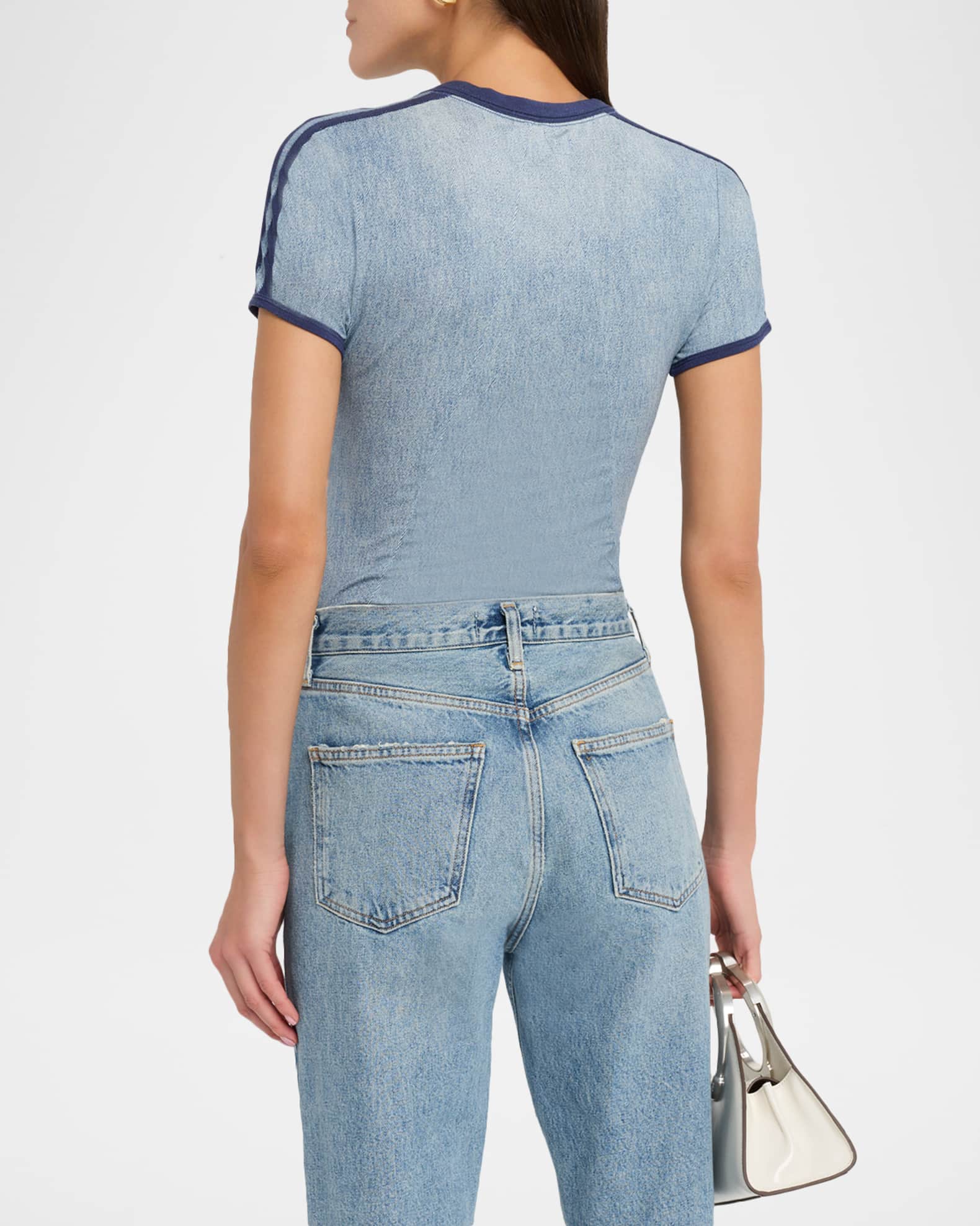 Rag & Bone Miramar Track Baby Tee | Neiman Marcus