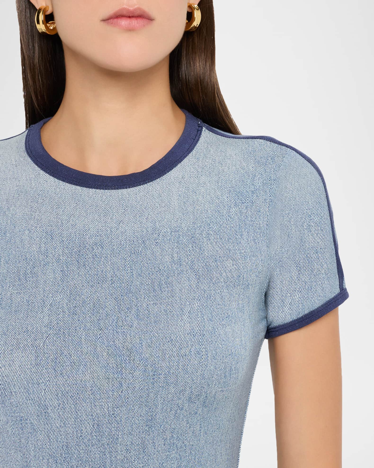 Rag & Bone Miramar Track Baby Tee | Neiman Marcus