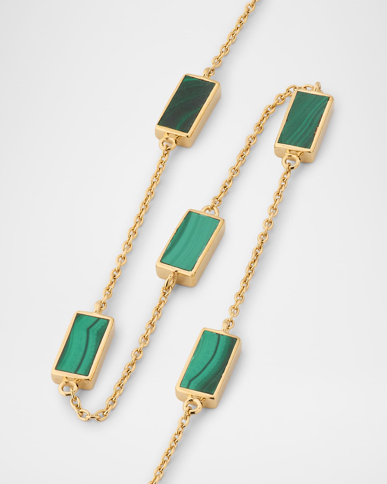 Jan Leslie Five Station Rectangle Dash Necklace | Neiman Marcus