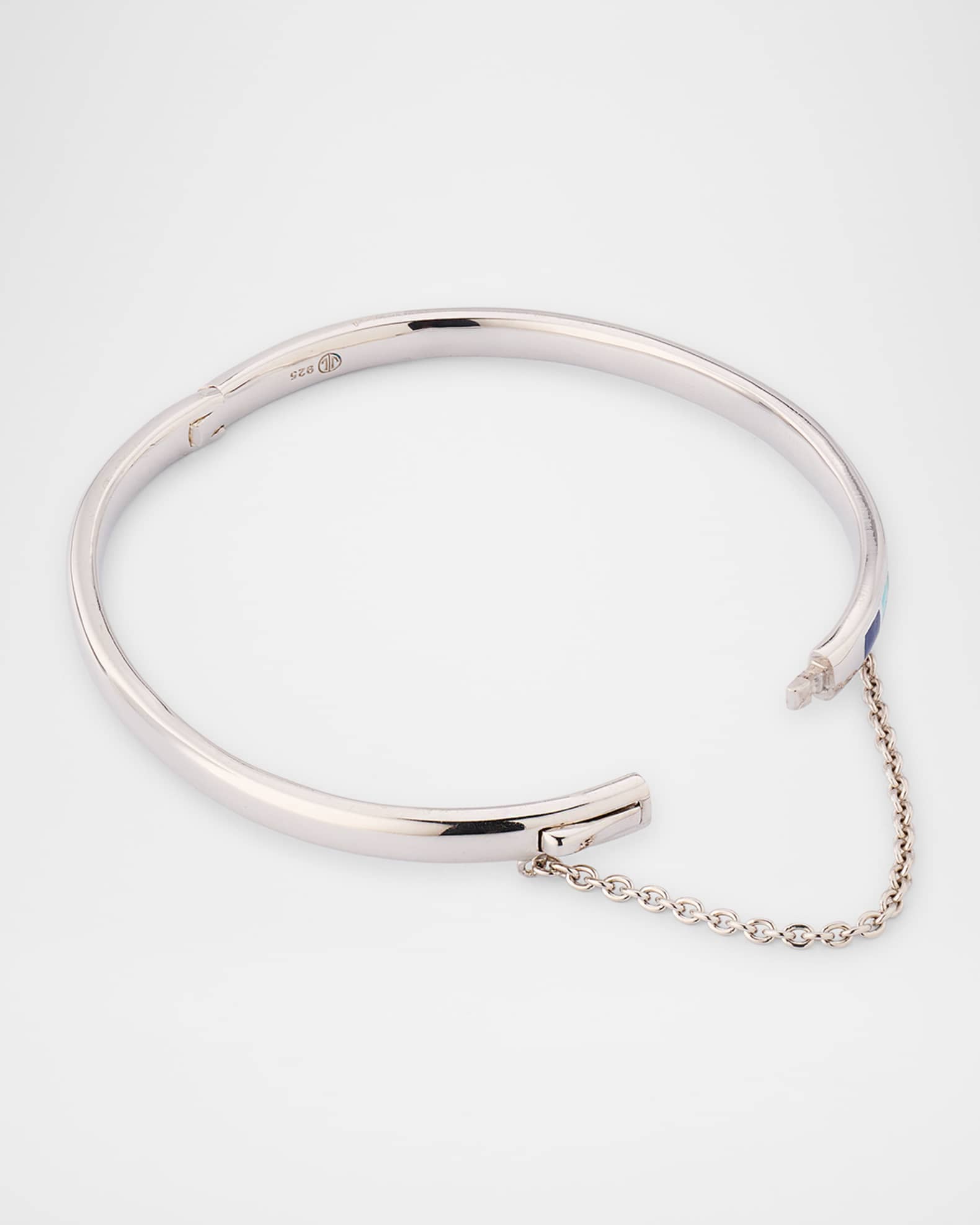 Jan Leslie Lapis, Blue MOP and Turquoise Dash Bangle Bracelet in ...
