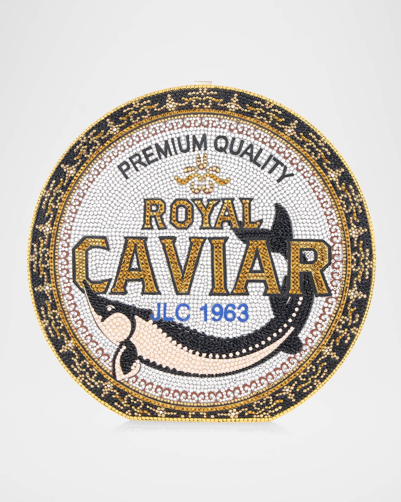 Judith Leiber Couture Royal Caviar Disc Clutch Bag | Neiman Marcus