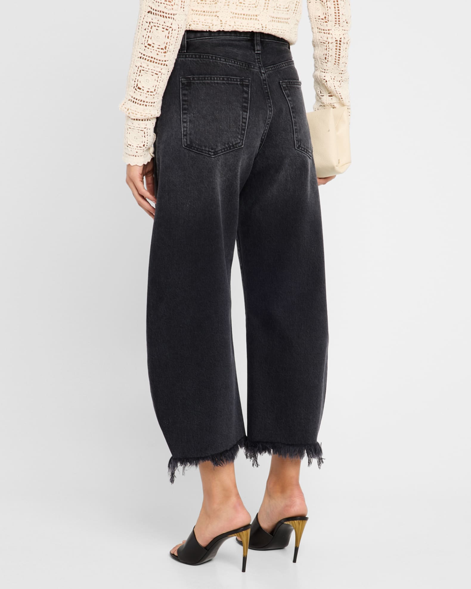 FRAME The Bubble Crop Jeans | Neiman Marcus