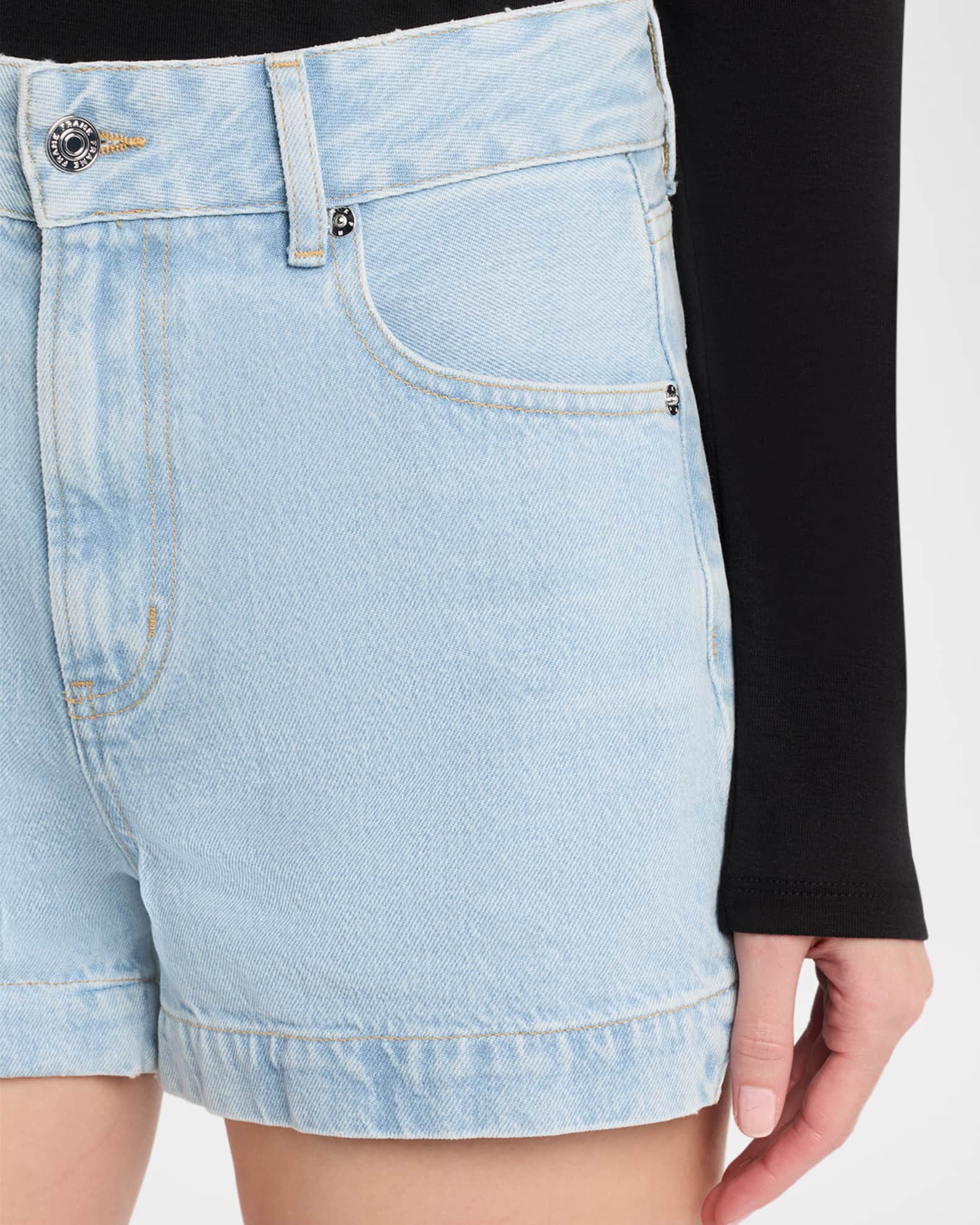 FRAME The Charm Denim Shorts | Neiman Marcus