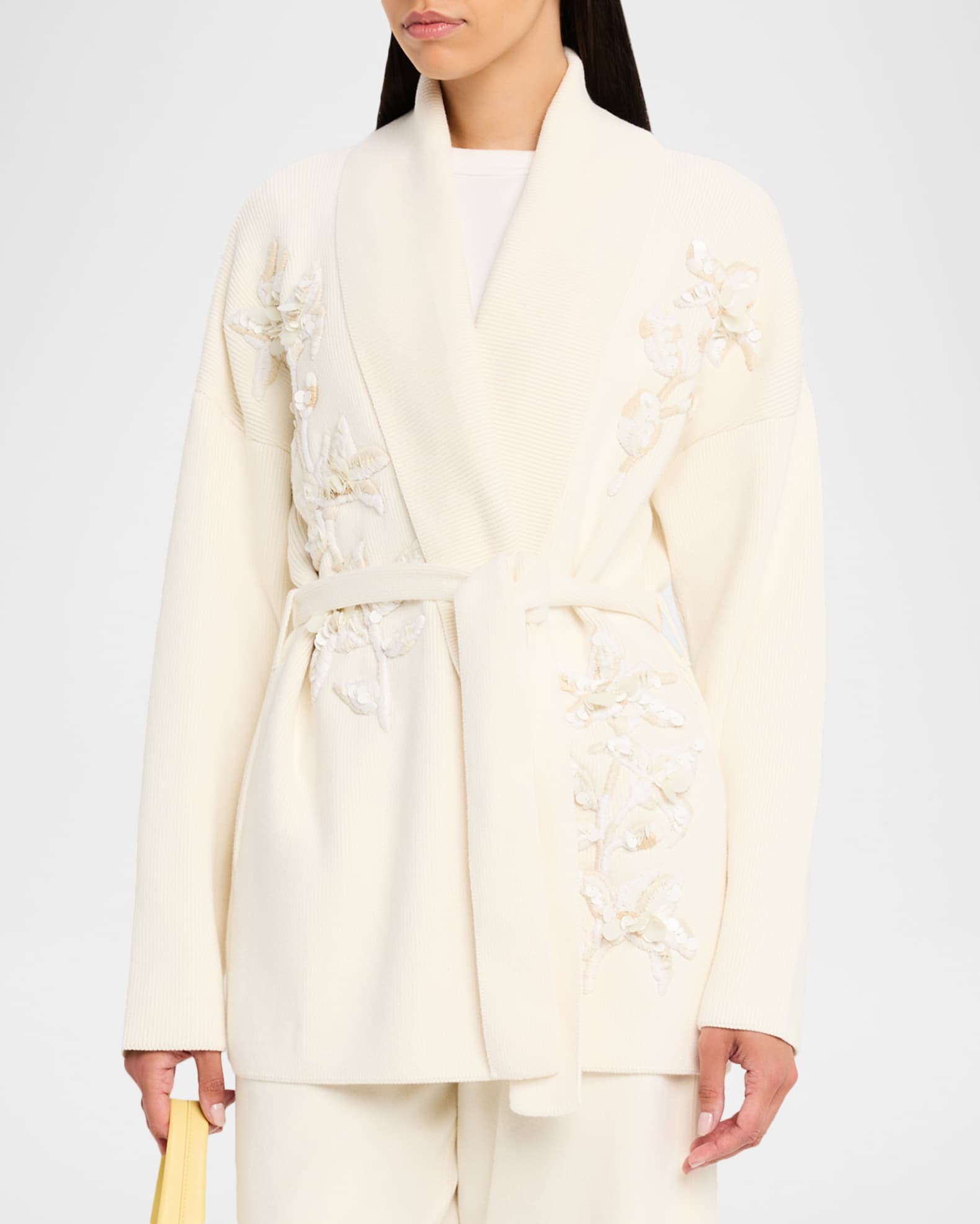 Golden Goose Journey Embellished Belted Cardigan | Neiman Marcus