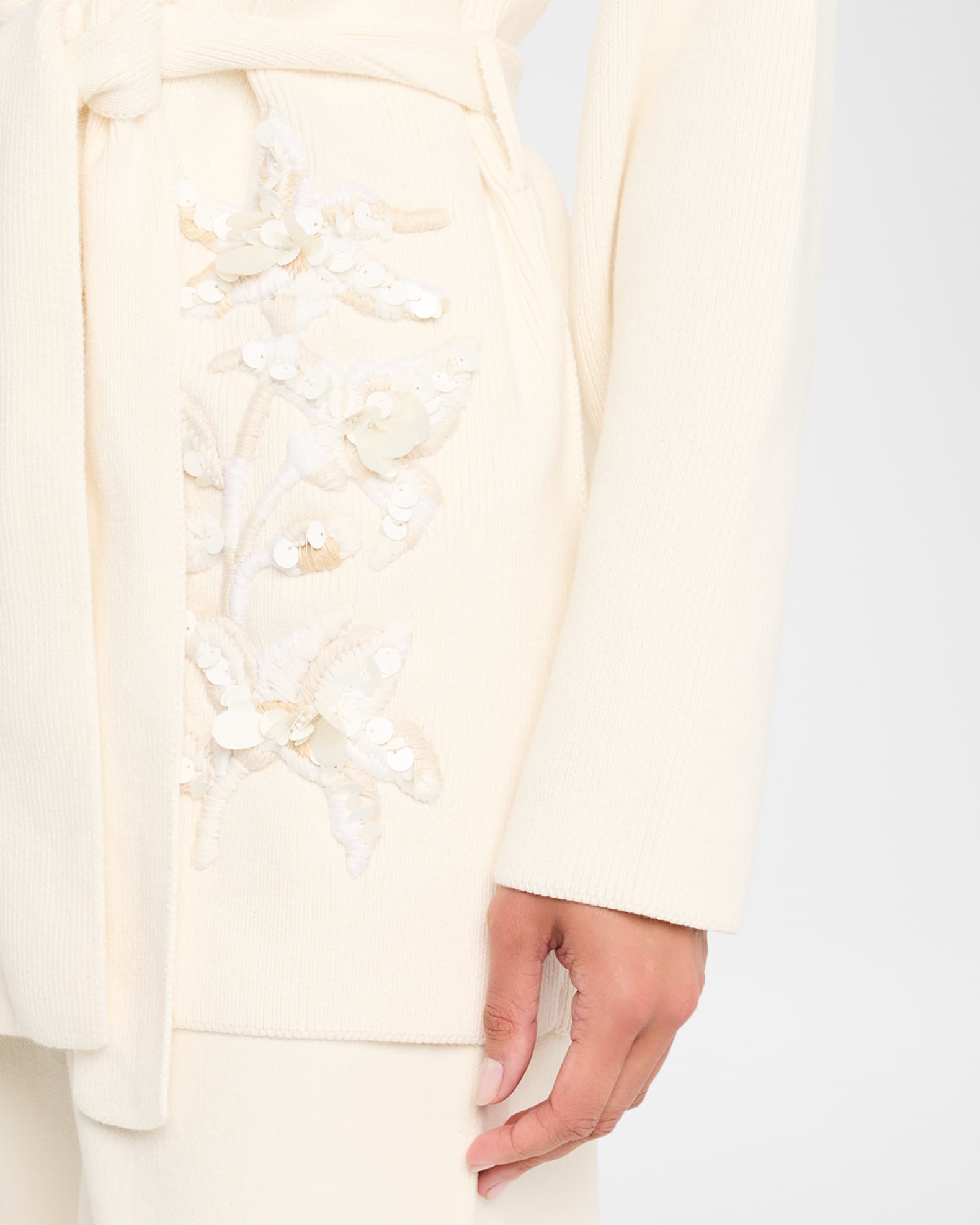 Golden Goose Journey Embellished Belted Cardigan | Neiman Marcus