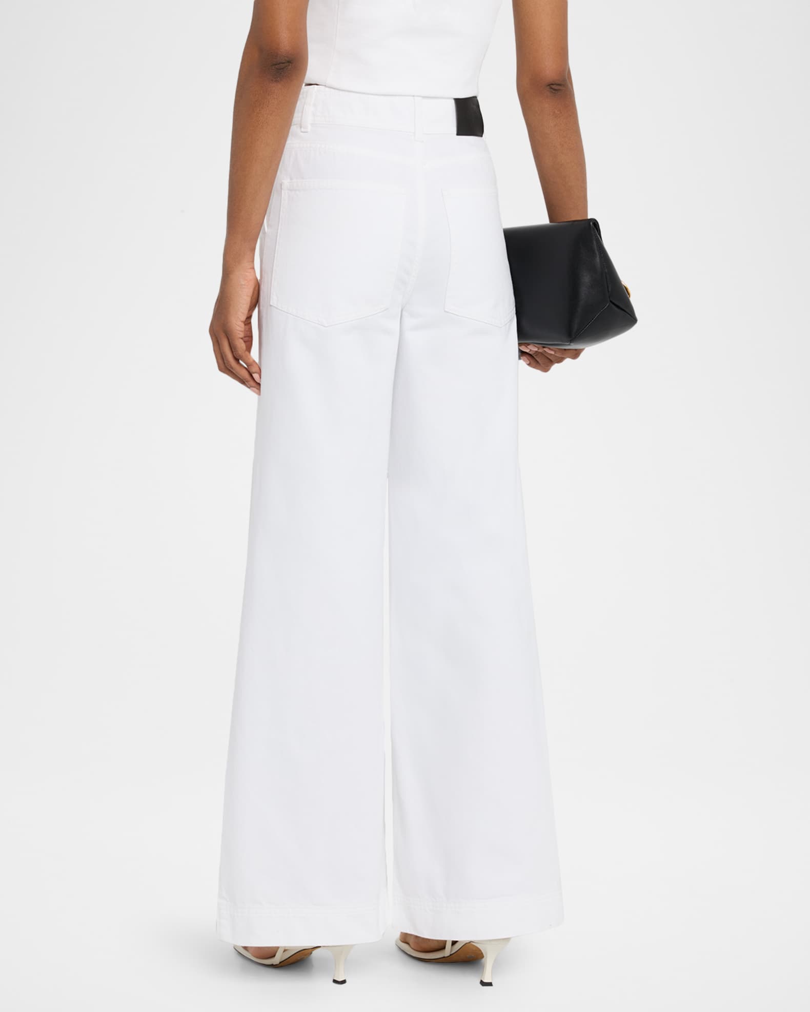 Toccin Eileen Wide-Leg Jeans with Slits | Neiman Marcus