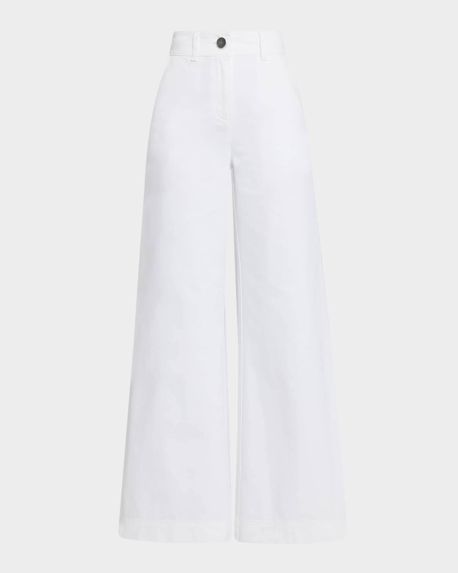 Toccin Eileen Wide-Leg Jeans with Slits | Neiman Marcus