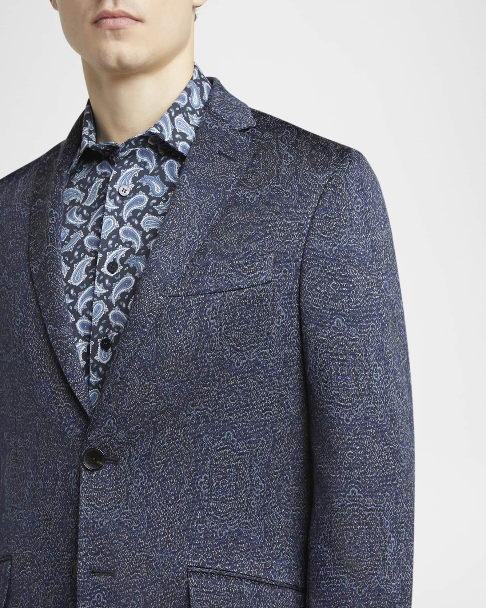 Etro Men's Damask Jacquard Two-Button Sport Coat | Neiman Marcus