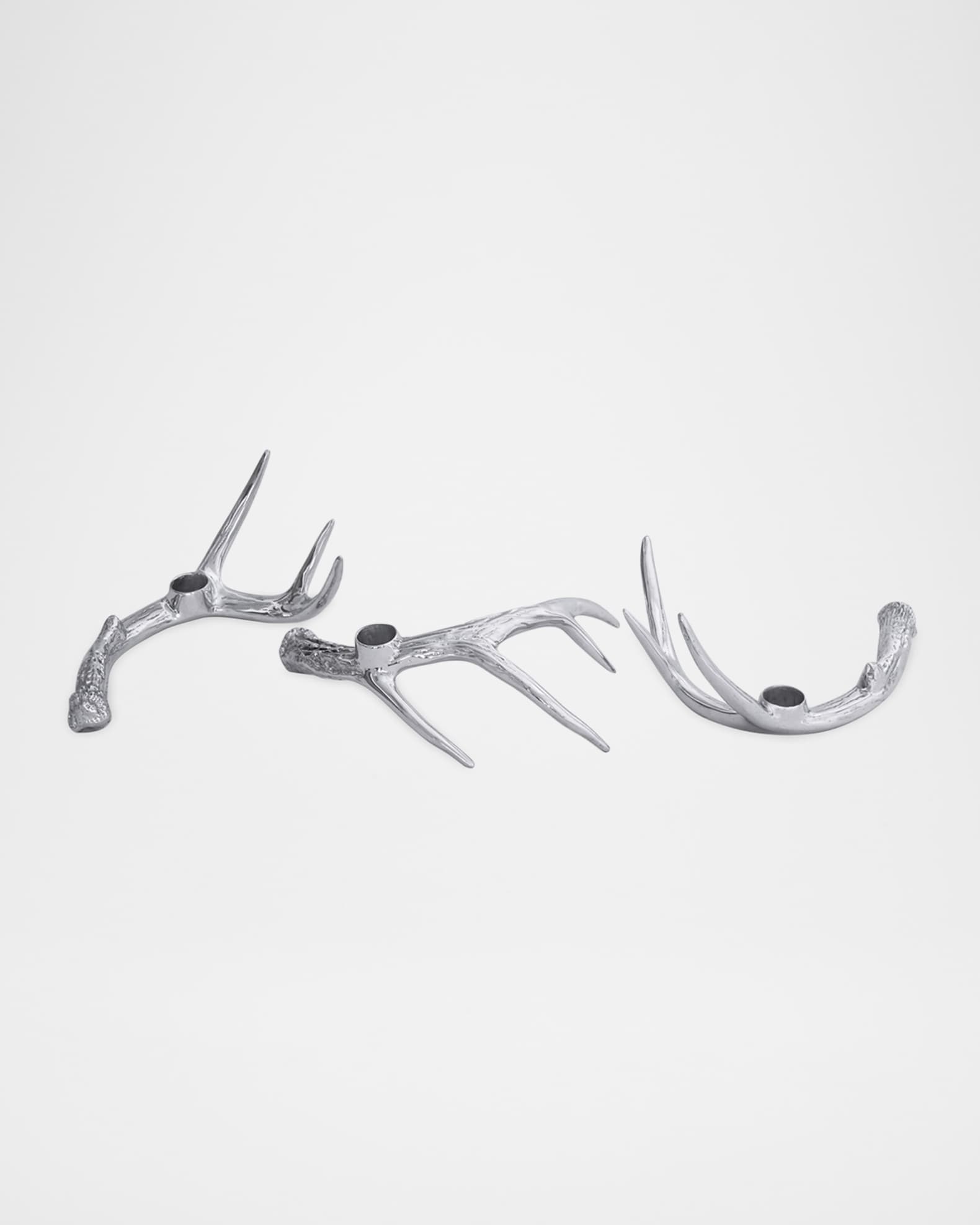 Beatriz Ball WESTERN Antler Candlestick, Set of 3 | Neiman Marcus