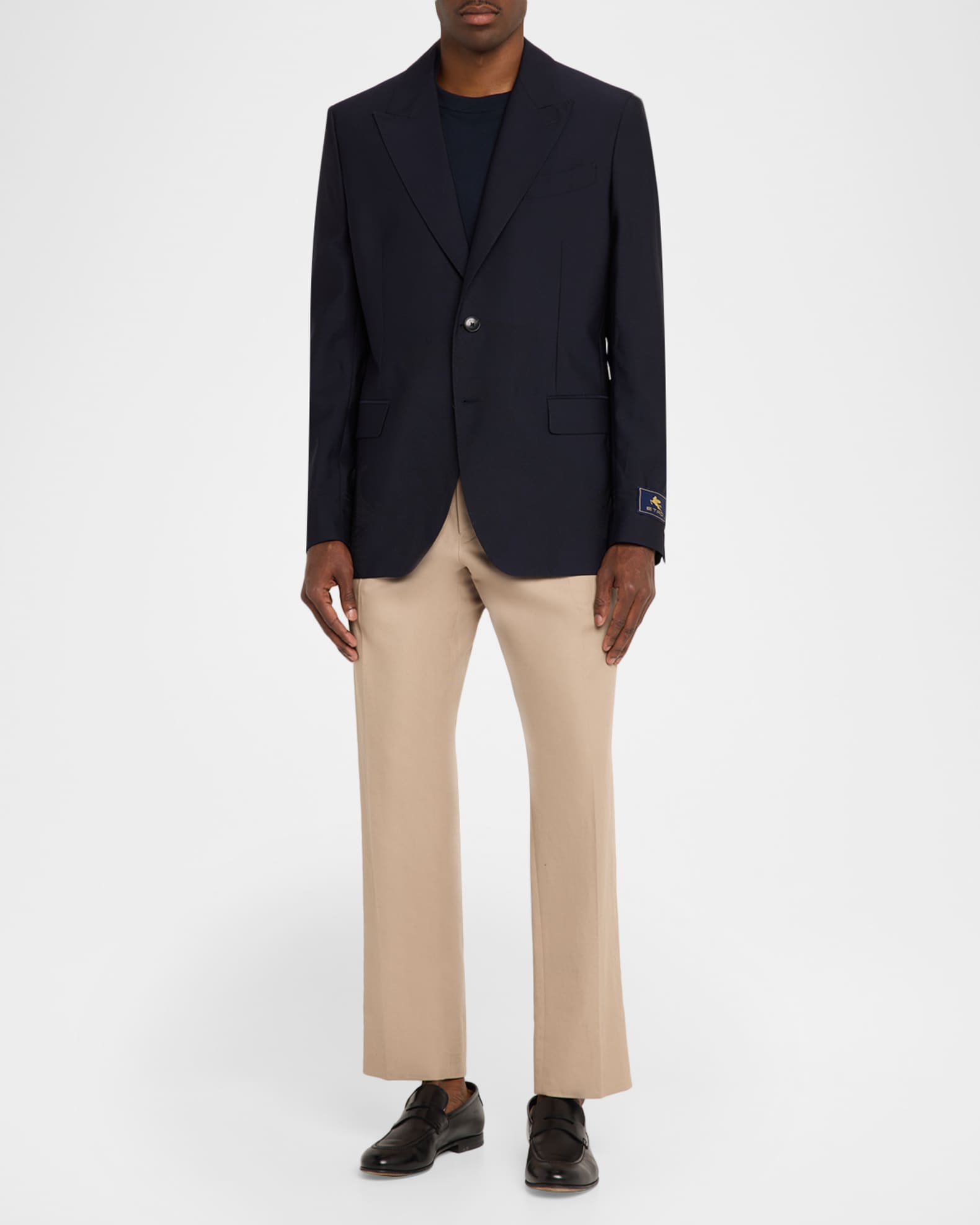 Etro Peak Lapel Wool Sportcoat | Neiman Marcus