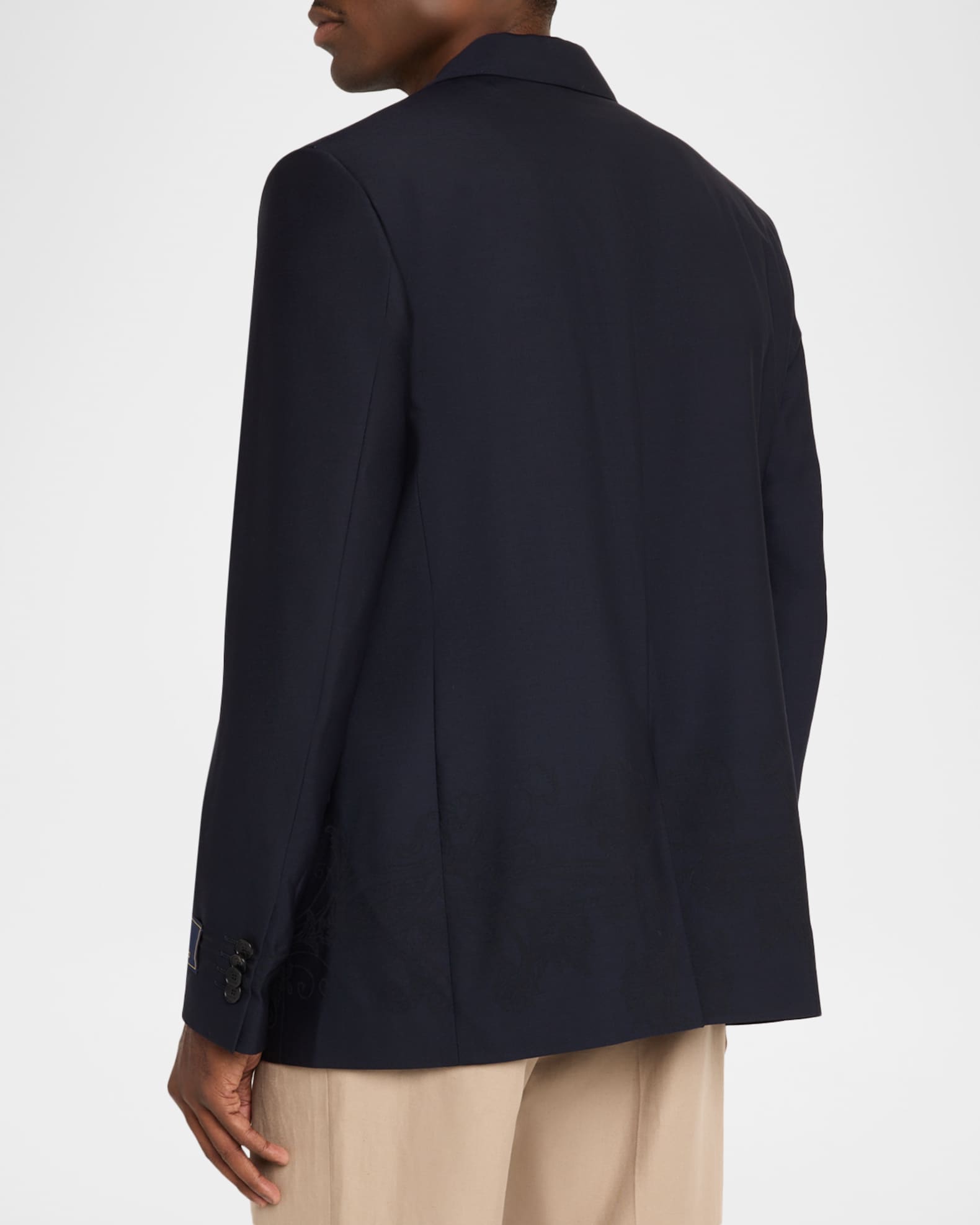 Etro Peak Lapel Wool Sportcoat | Neiman Marcus