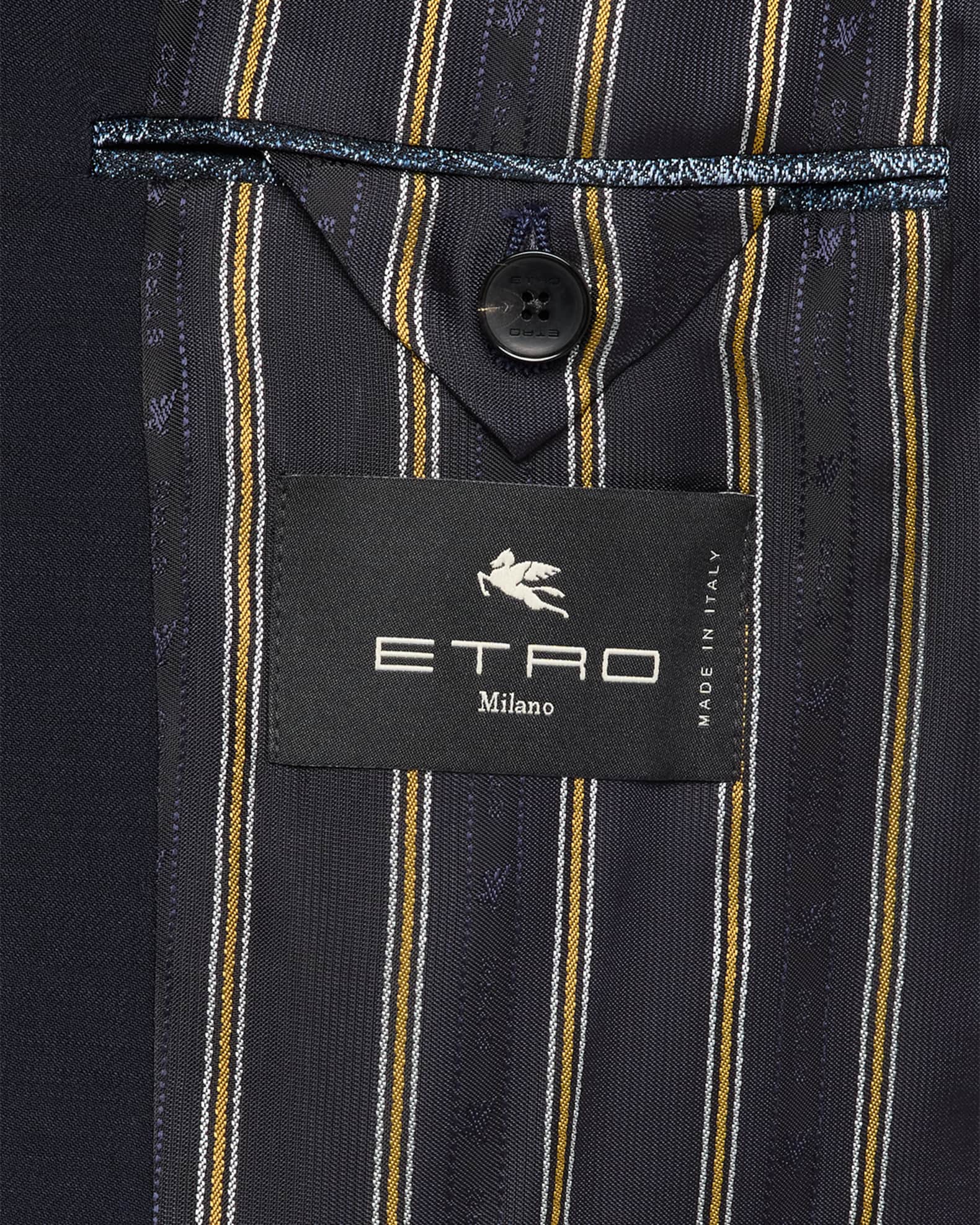 Etro Peak Lapel Wool Sportcoat | Neiman Marcus
