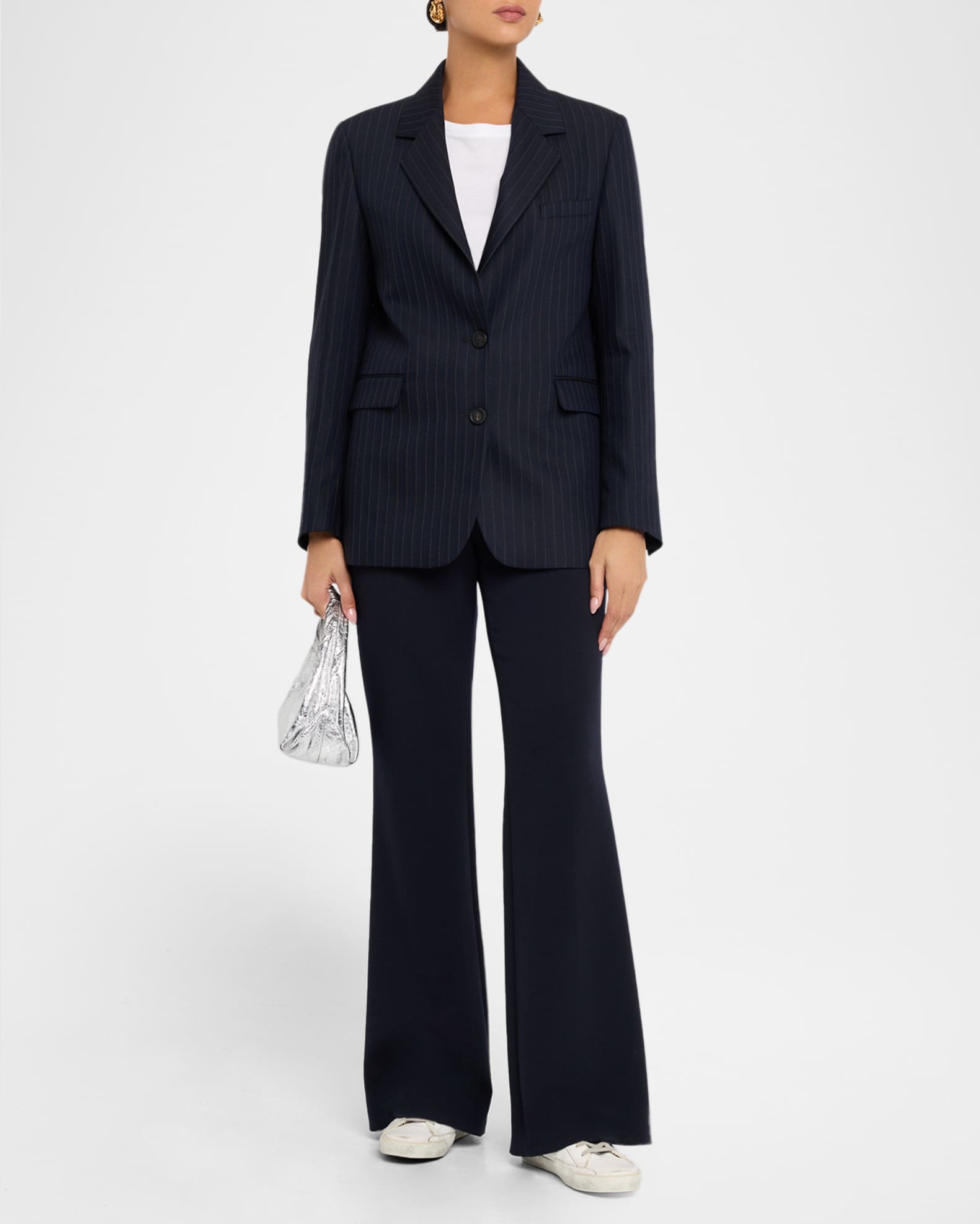 Golden Goose Journey Pinstripe Wool Jacket | Neiman Marcus