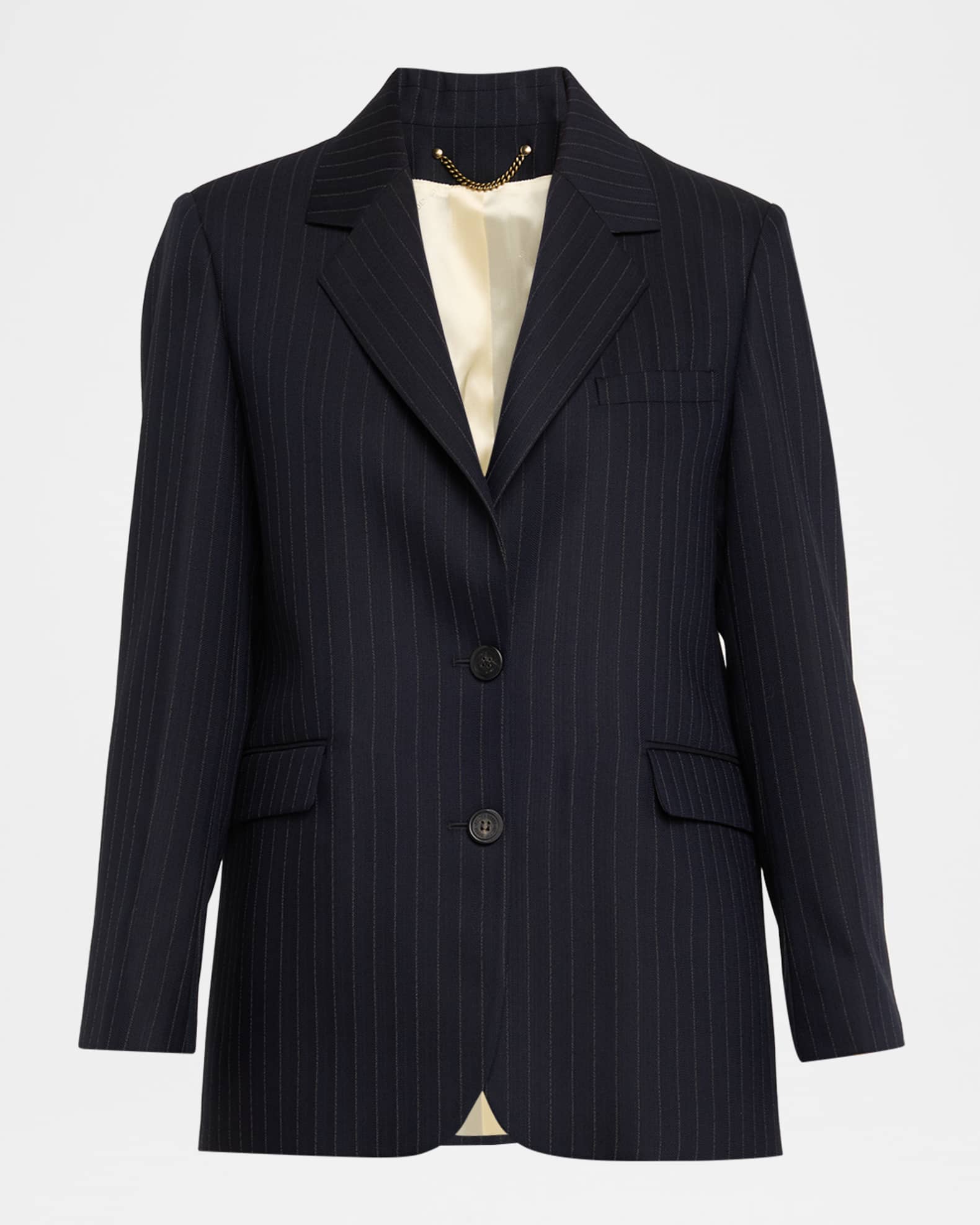 Golden Goose Journey Pinstripe Wool Jacket | Neiman Marcus