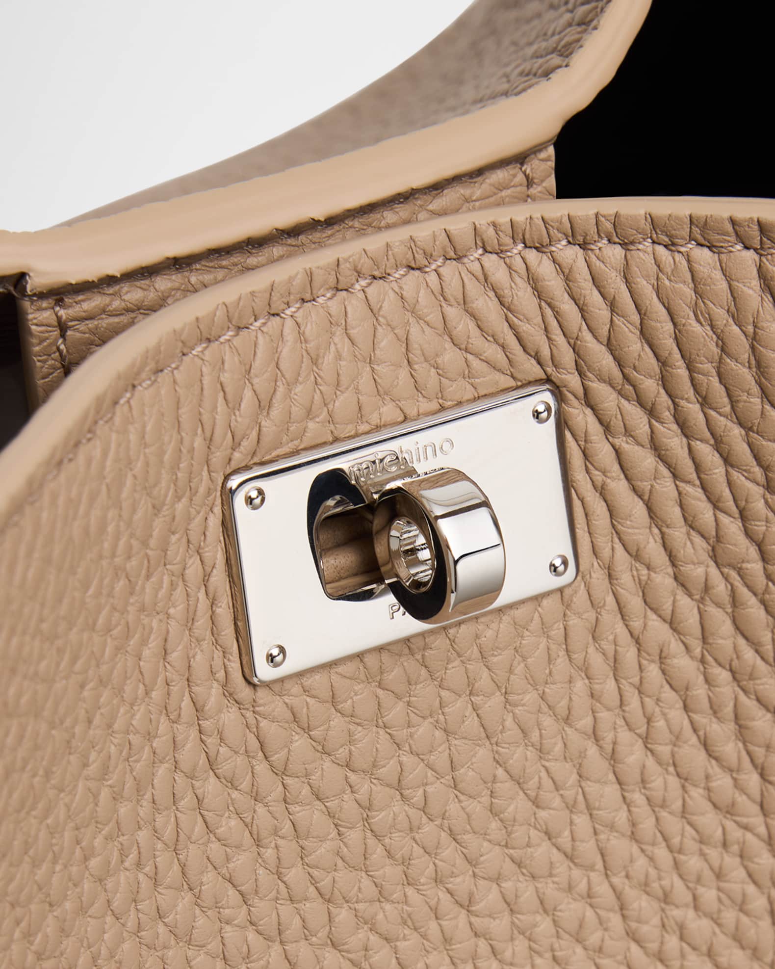 Michino Paris Odeon PM Grain Leather Bucket Bag | Neiman Marcus