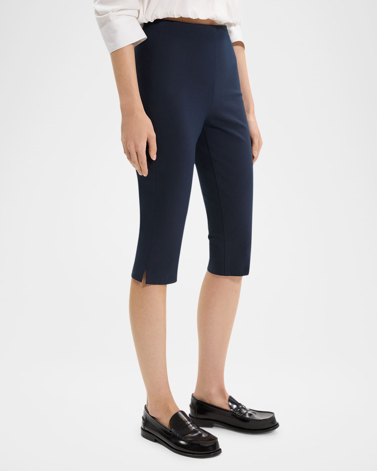 capri pants side zip
